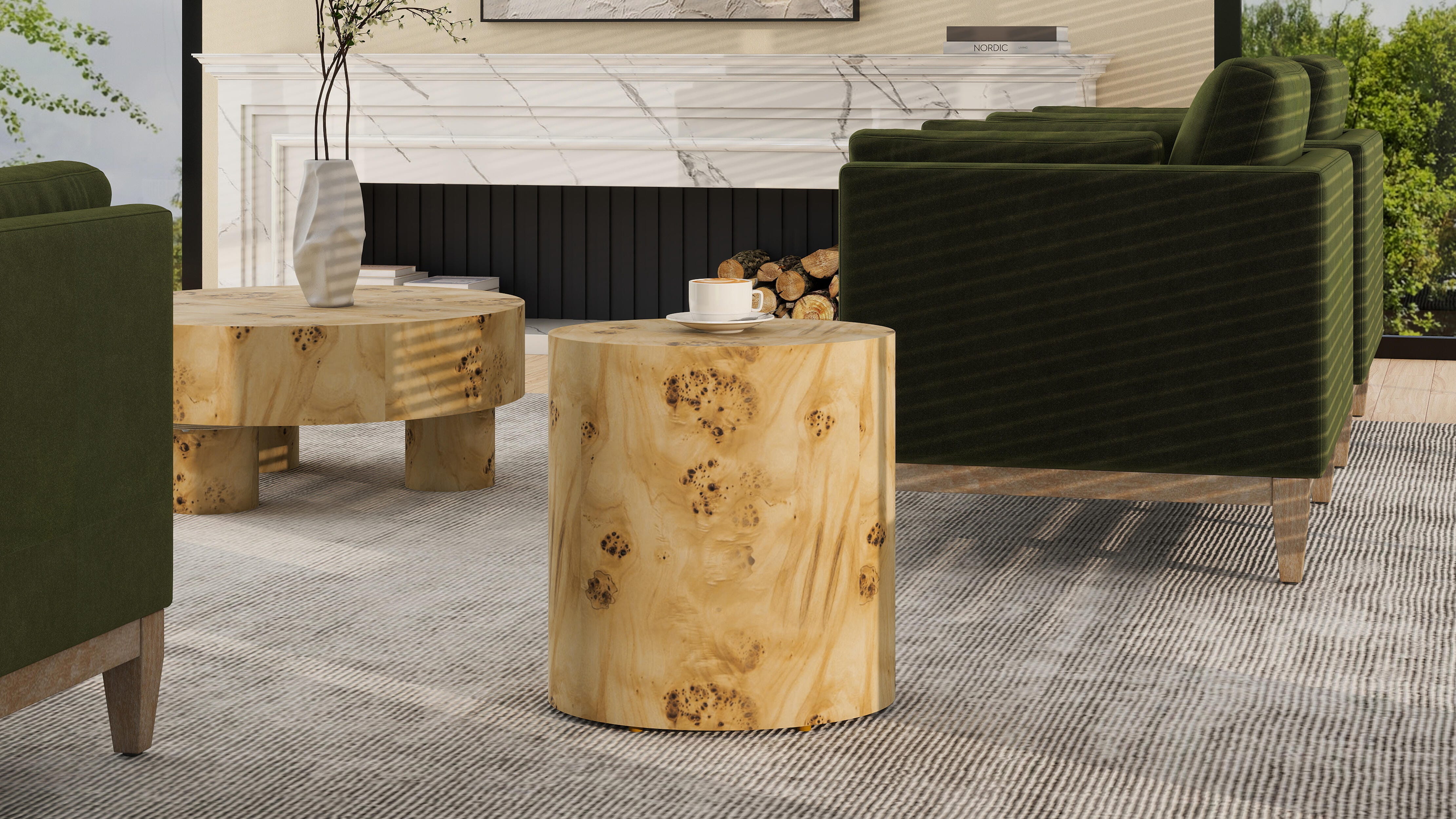 Click here for Jennifer Taylor Home Nebula Side Table  Warm Natur... prices