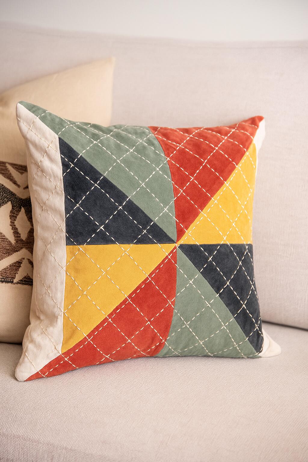 Click here for Storied Home Patchwork Decorative Throw Pillow  Mu... prices
