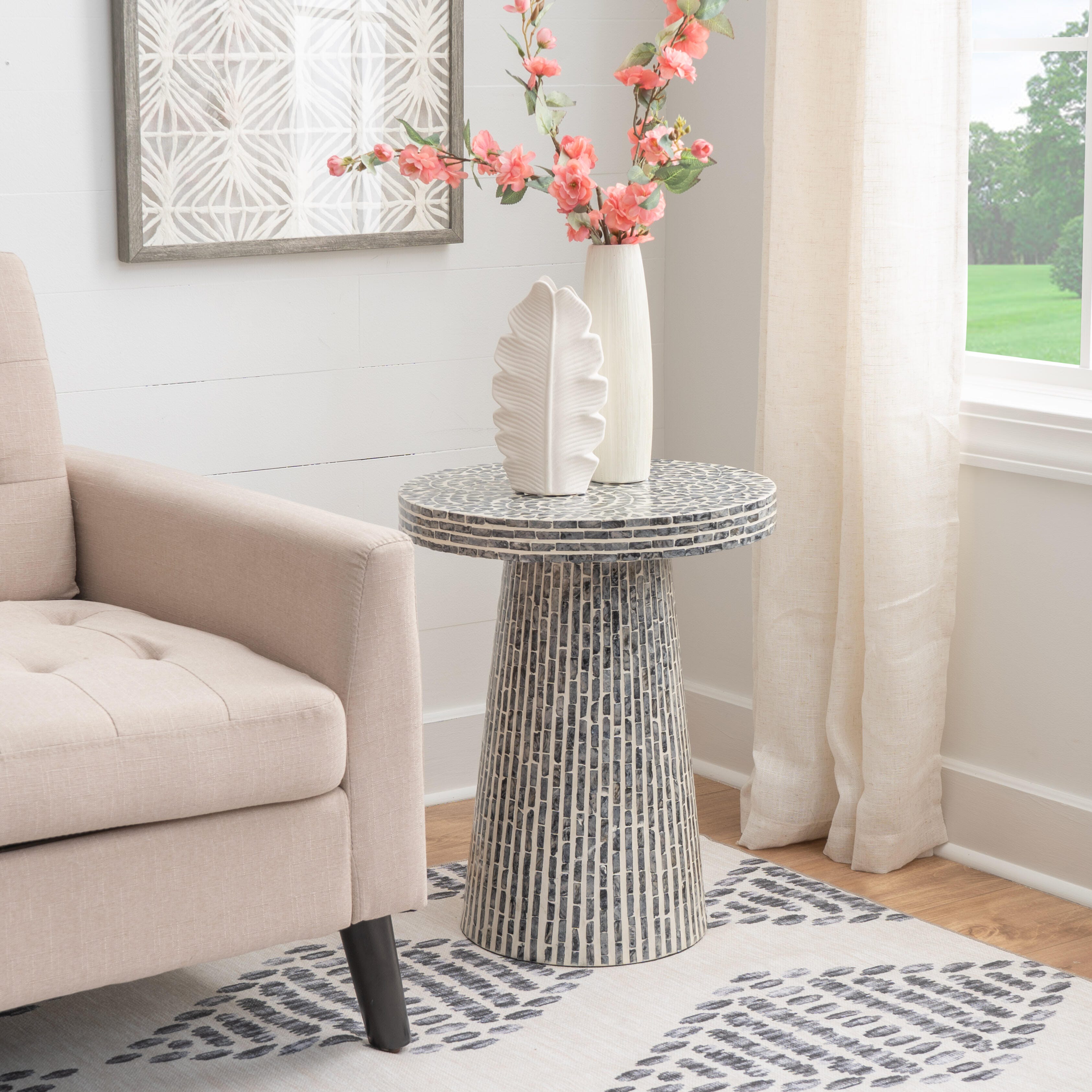 Click here for Linon Round Side Table  Black prices