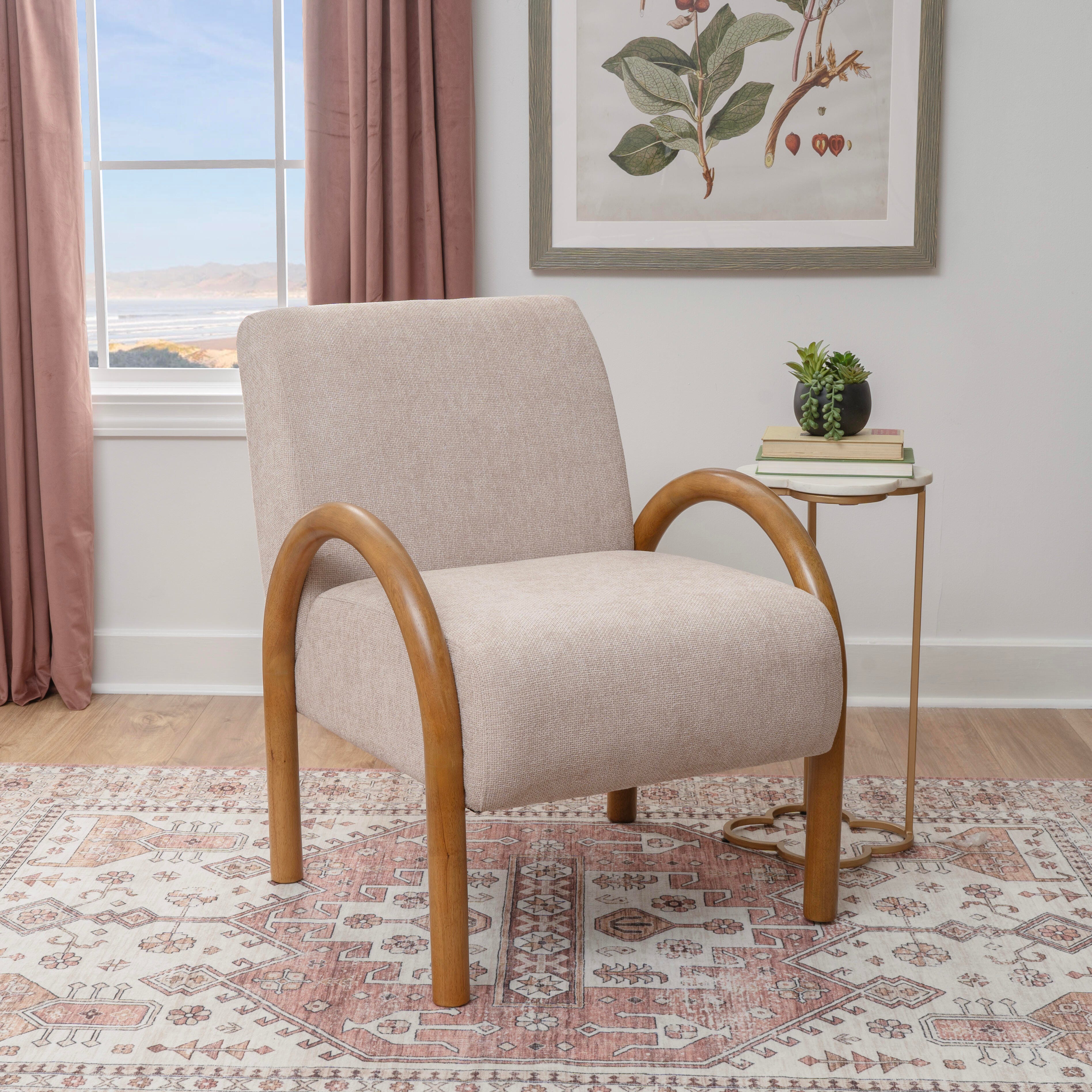 Click here for Linon Accent Chair  Tan prices