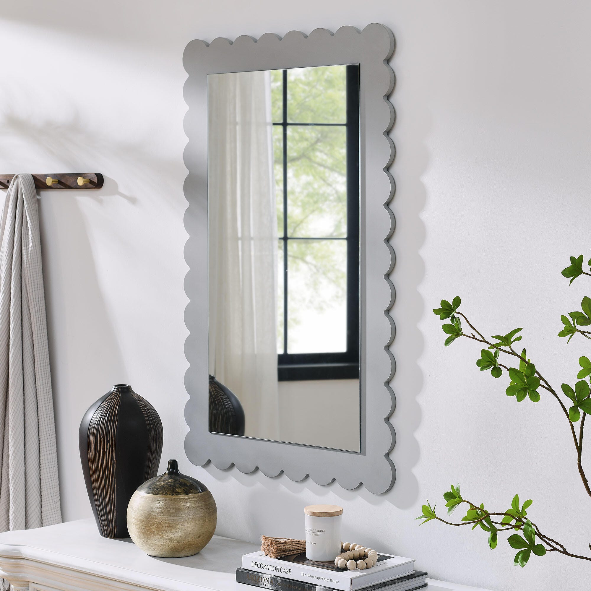Click here for Modway Emmeline Wall Mirror  Light Gray prices