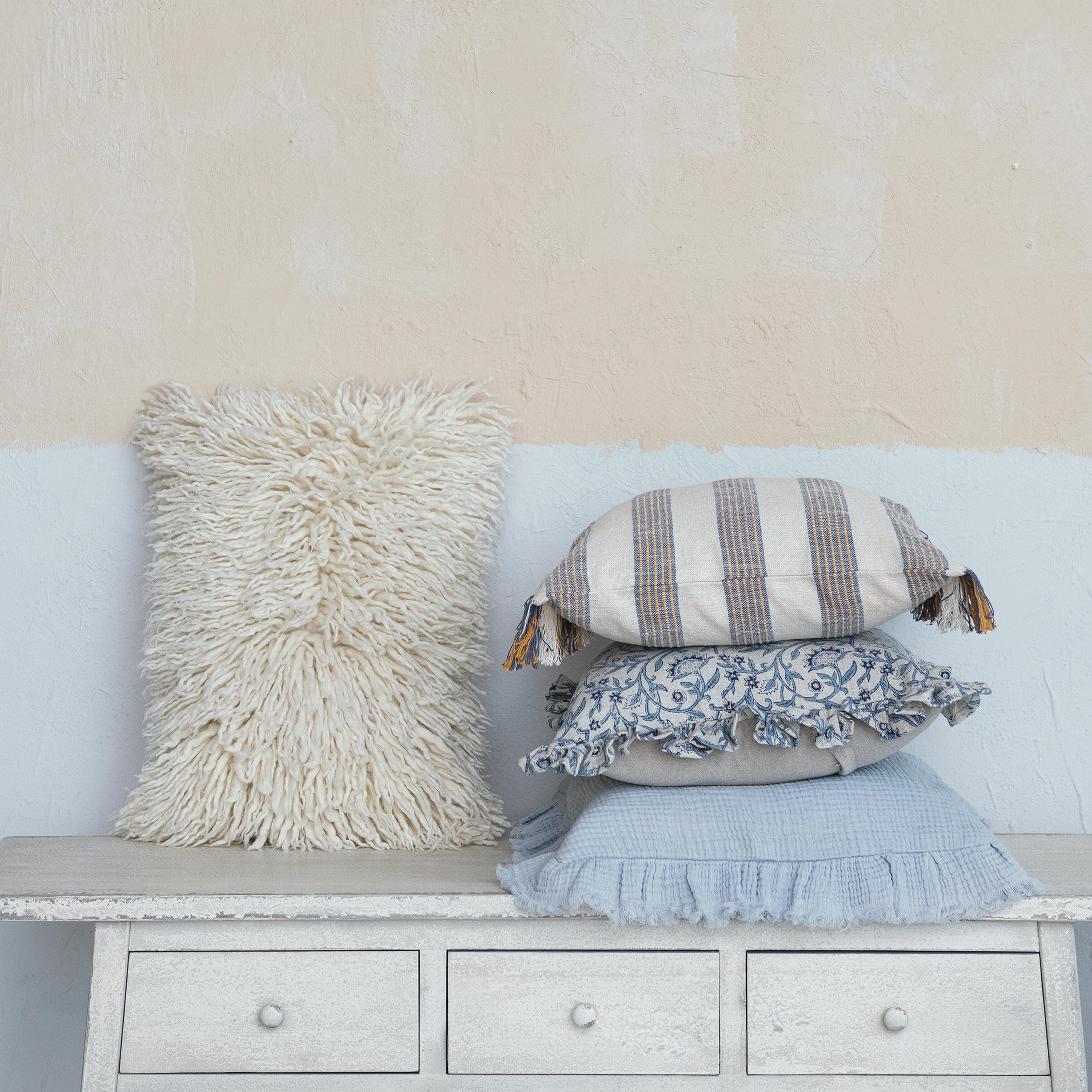 Click here for Storied Home Decorative Lumbar Throw Pillow  White prices