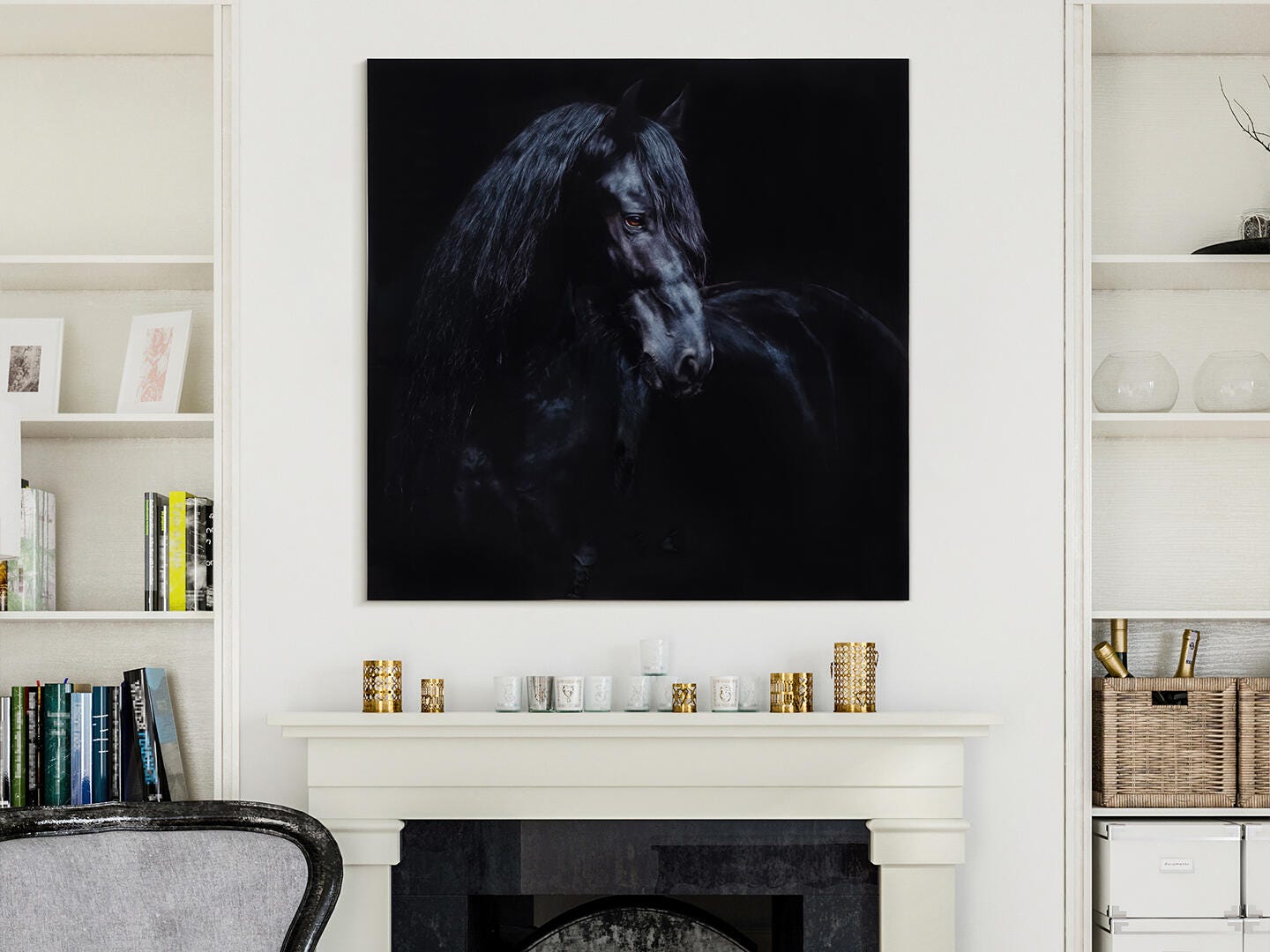 Click here for Empire Art Direct Equine Wall Art 38 x 38  Black prices