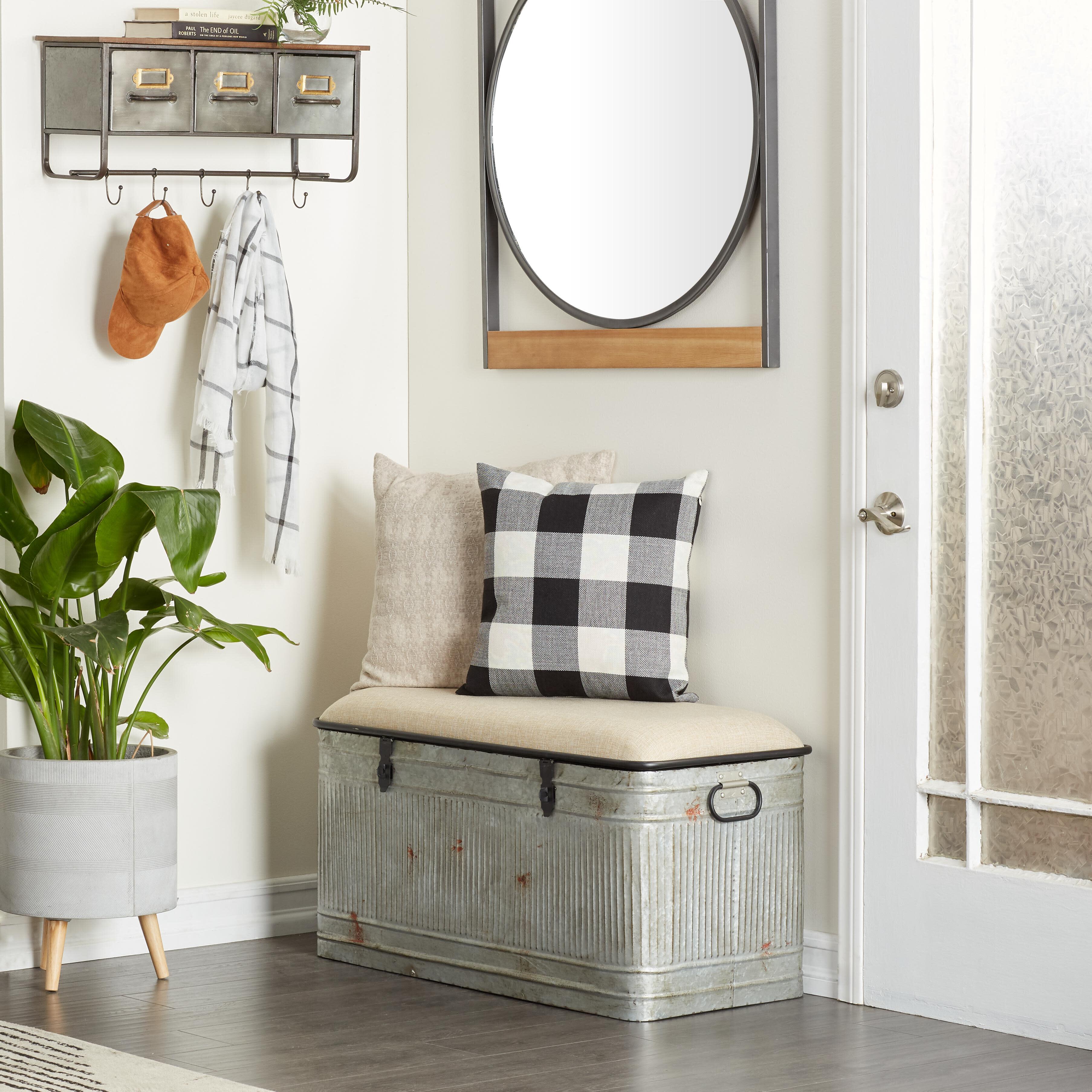 Click here for Bayberry Lane Storage Bench  Gray prices