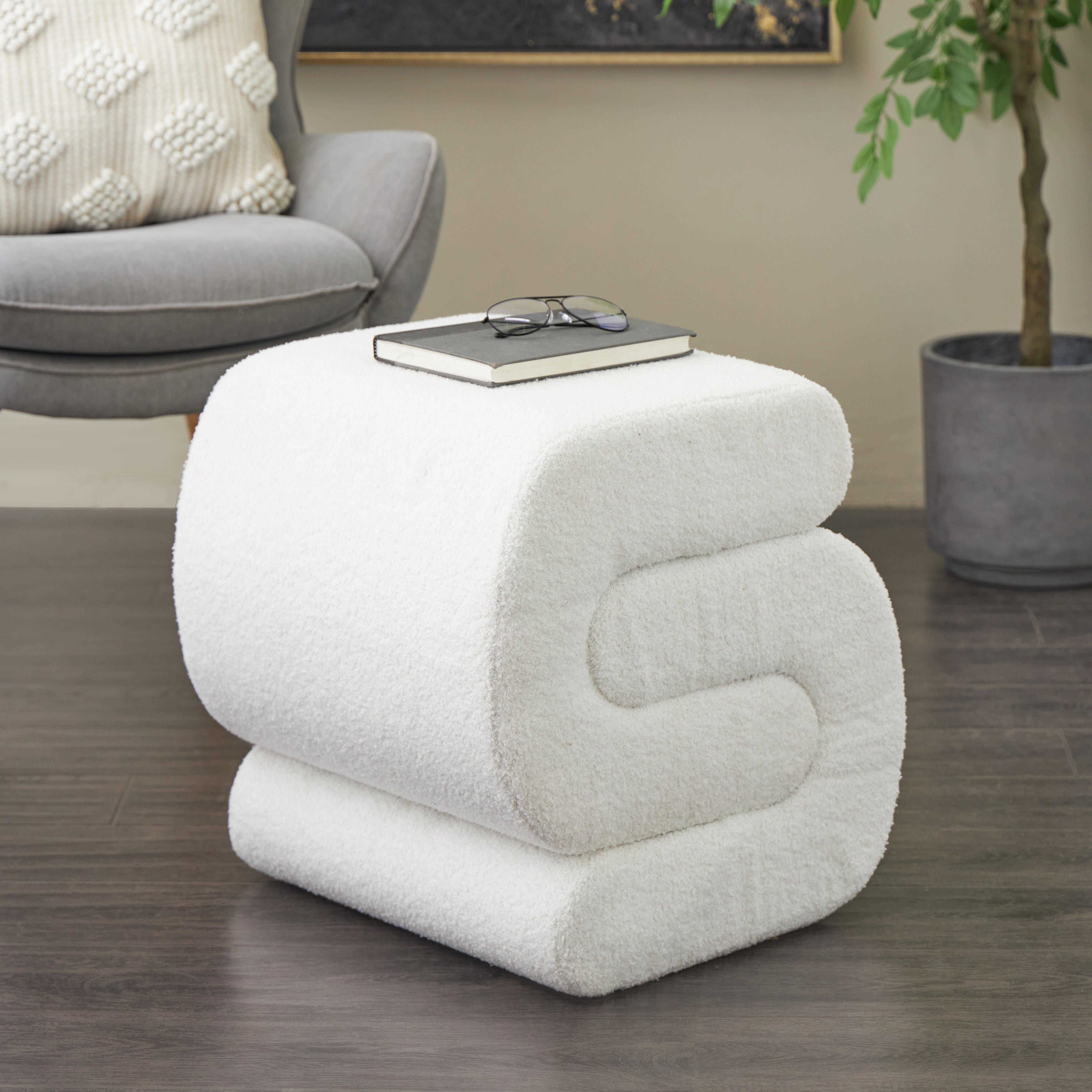 Click here for Bayberry Lane Ottoman  White prices