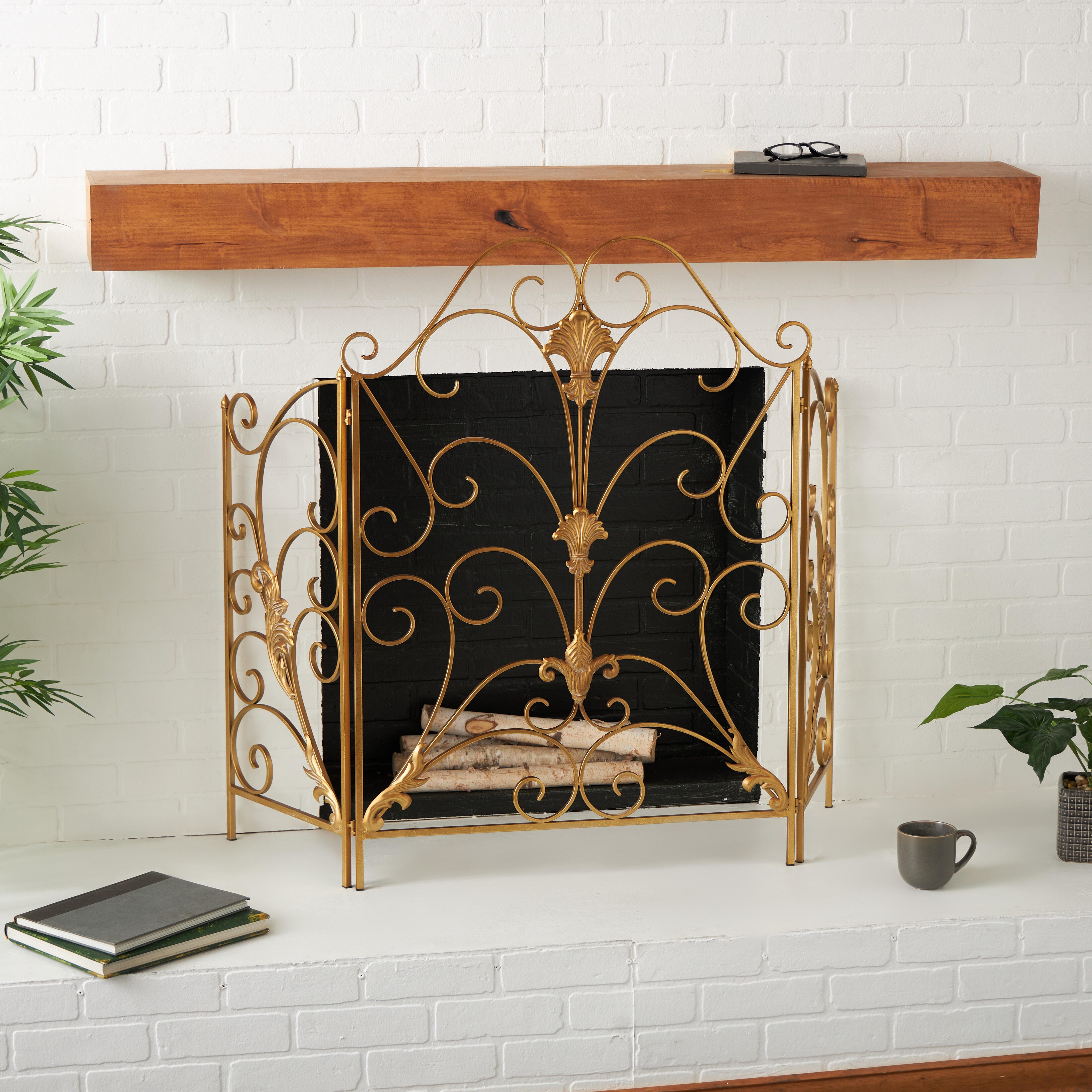 Click here for Bayberry Lane 29 x 40 Fireplace Screen  Gold prices