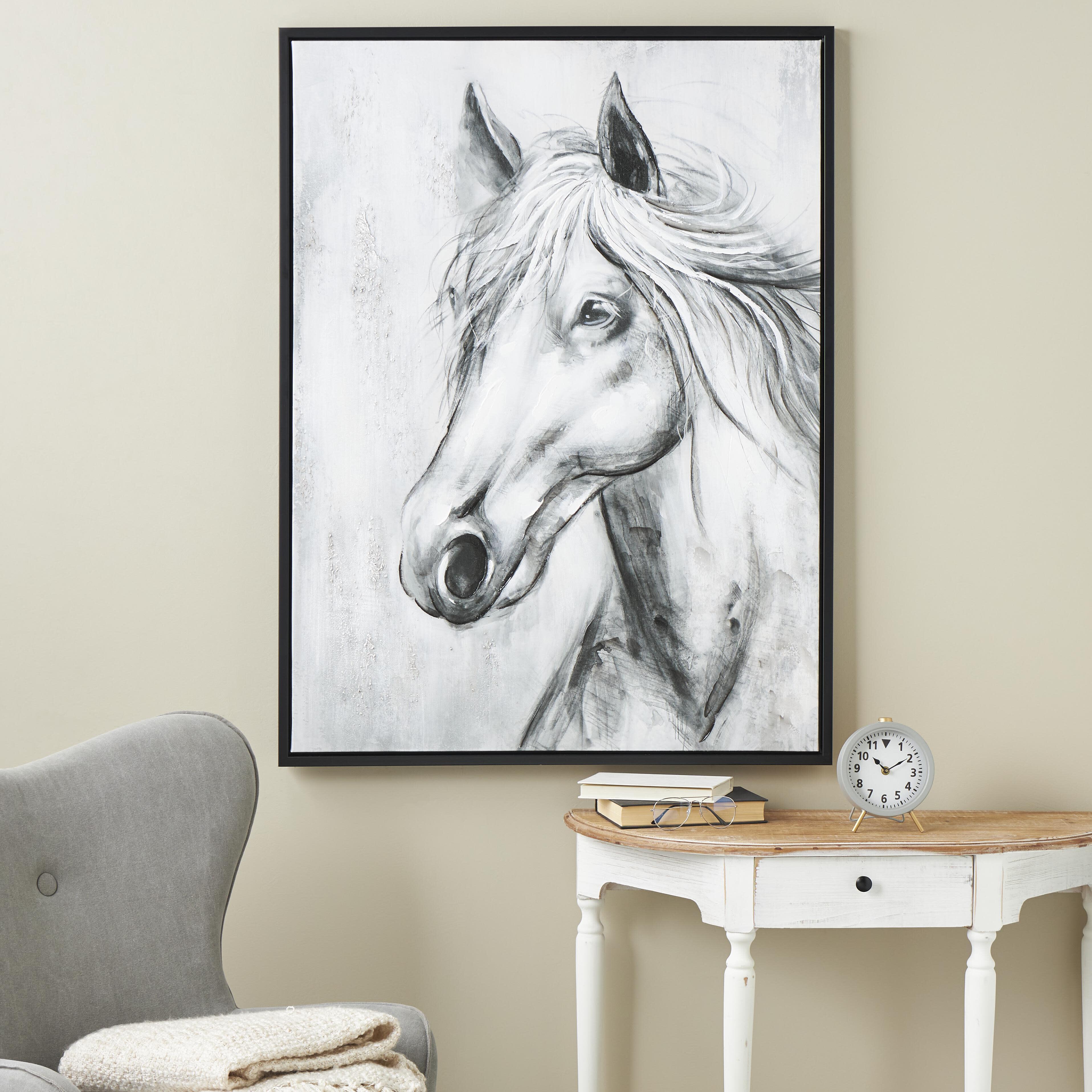 Click here for Bayberry Lane Horse Wall Art 36 x 47  Black prices