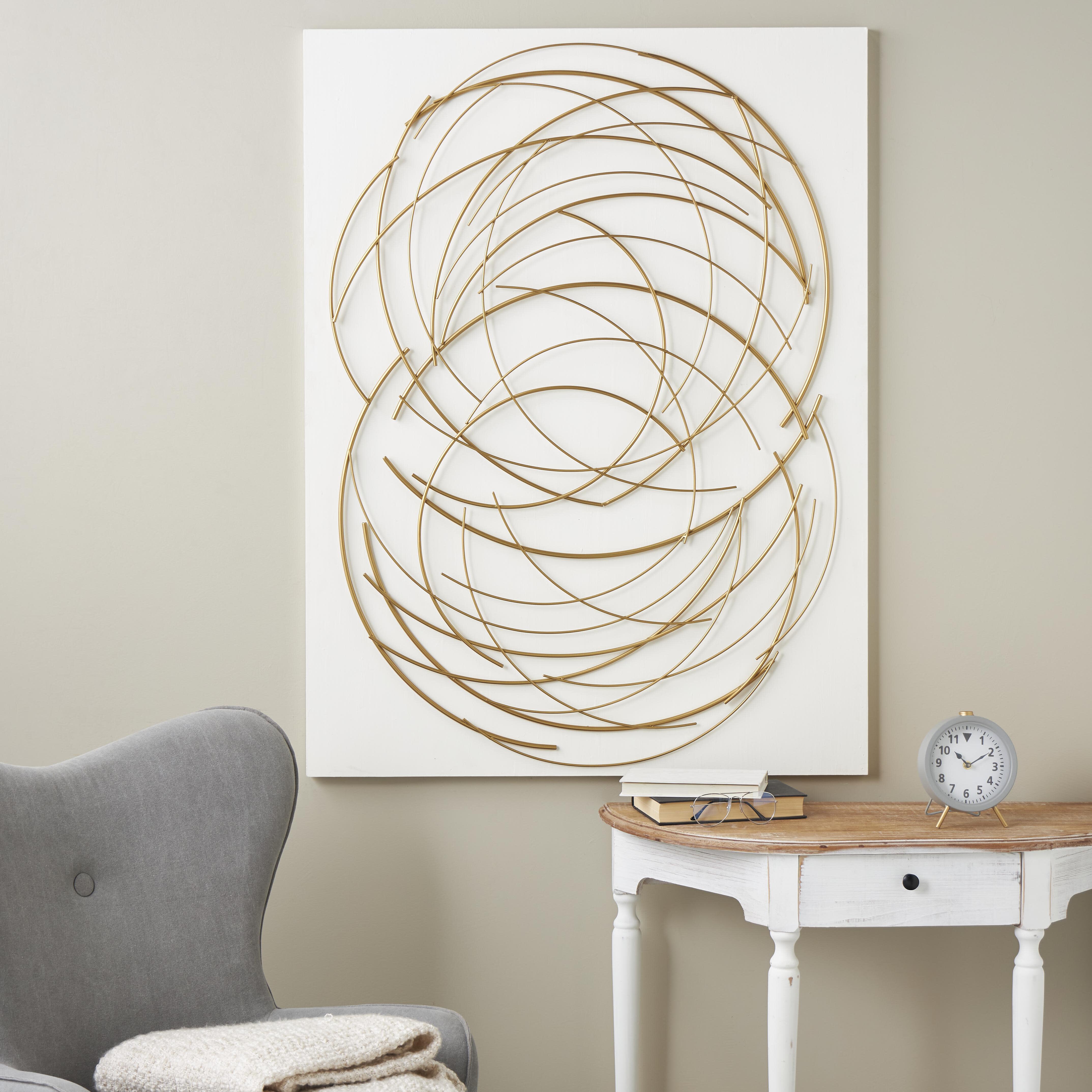 Click here for Bayberry Lane Overlapping Circle Wall Decor  Gold prices