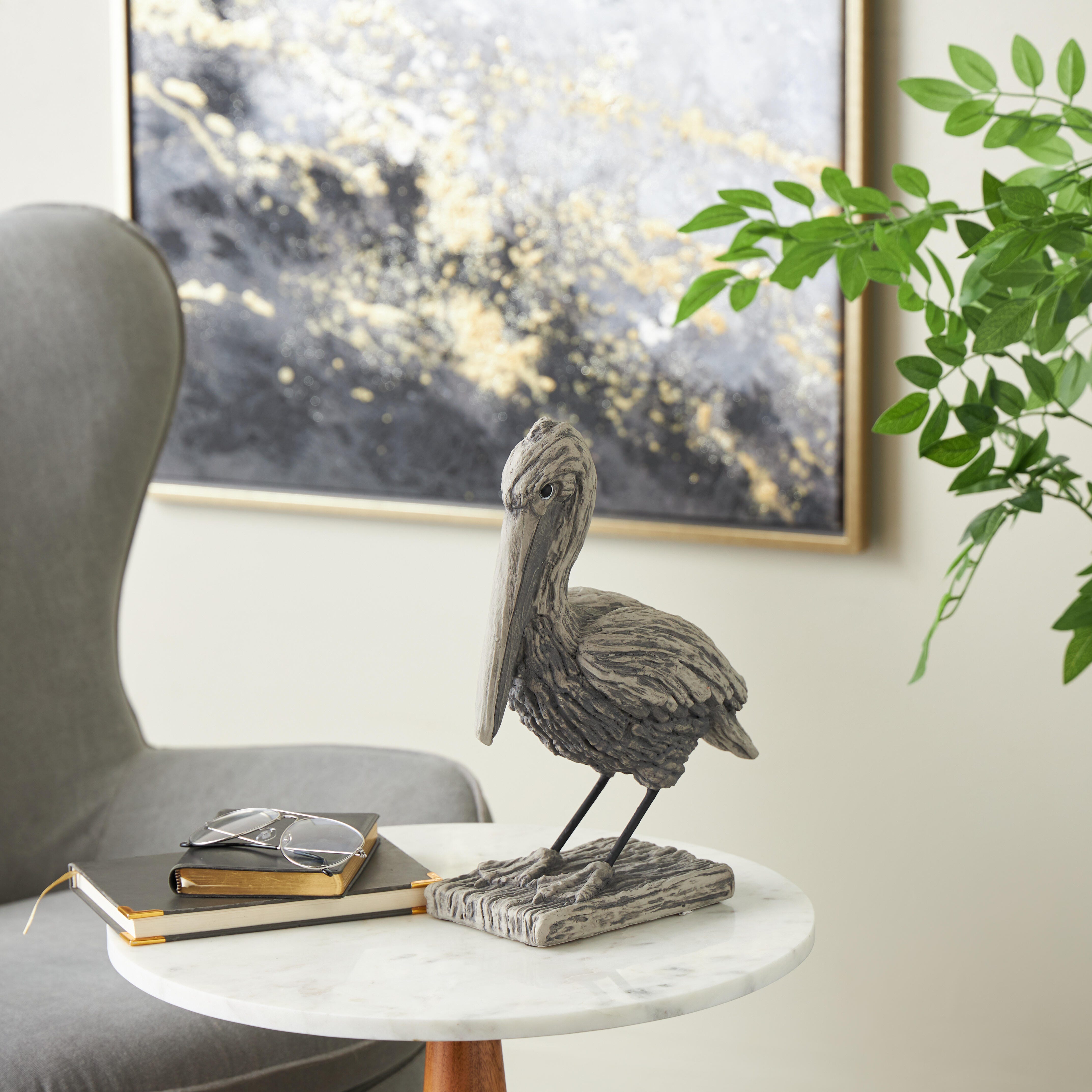 Click here for Bayberry Lane Pelican Decorative Sculpture  Gray prices