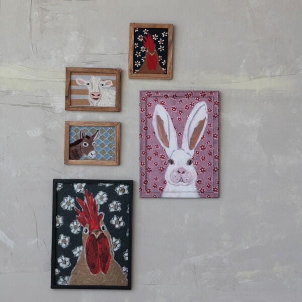 Click here for Storied Home Rabbit Image Wall Decor  Multi prices