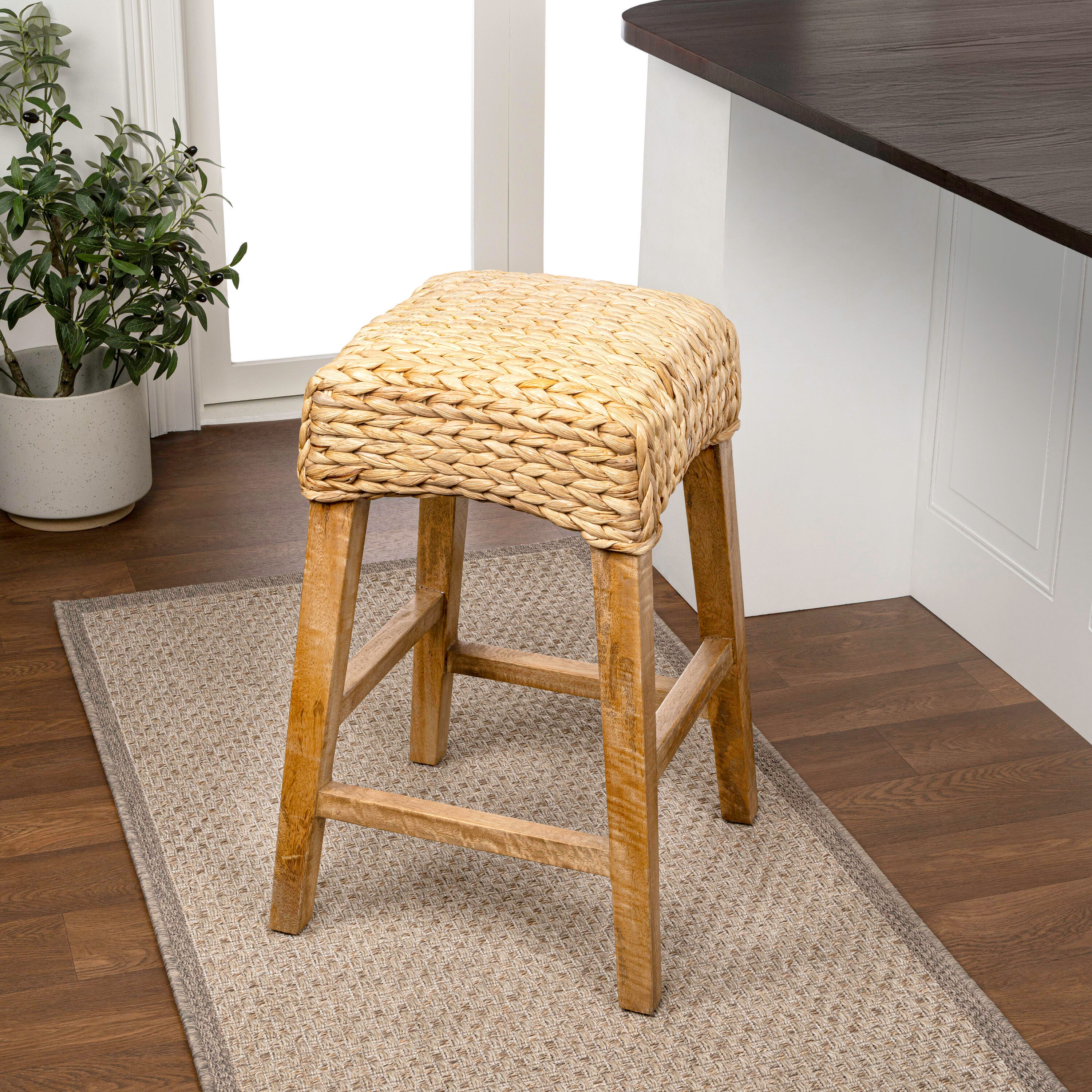 Click here for JONATHAN Y Maui Counter Height Bar Stool  Natural prices