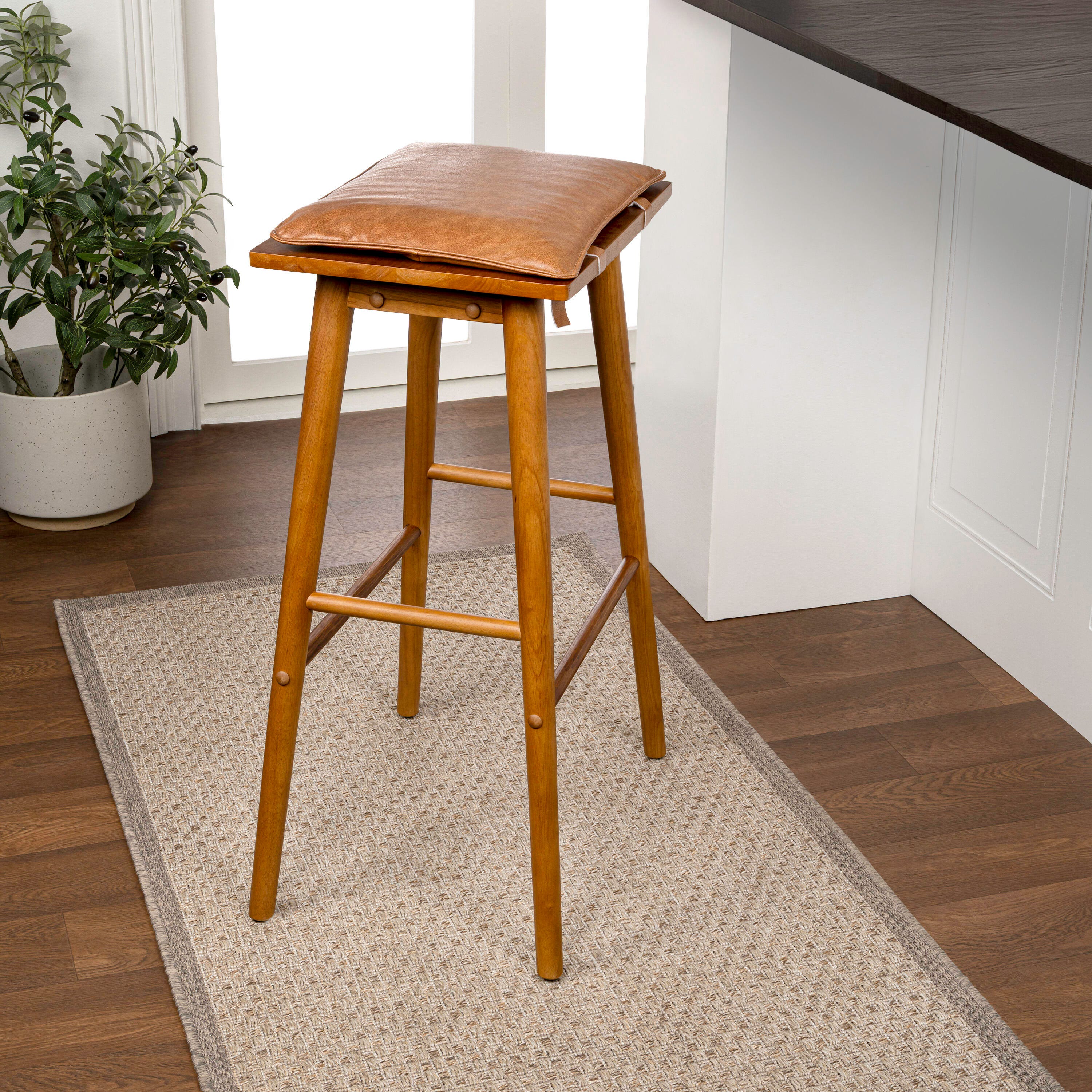 Click here for JONATHAN Y Peroni Bar Height Bar Stool  Chestnut B... prices