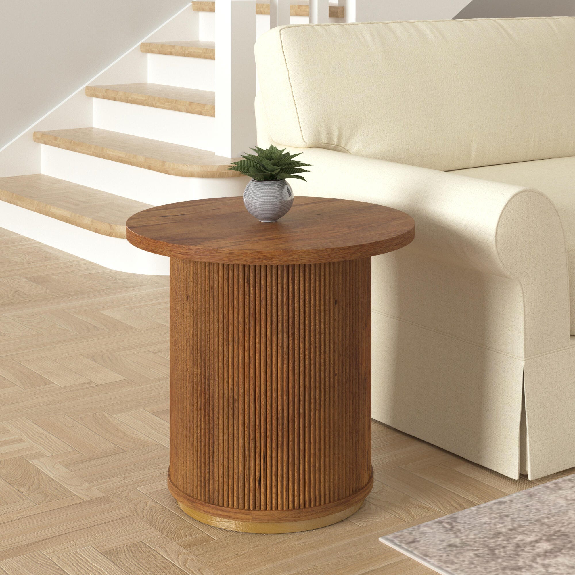 Click here for Suvii Home Paloma Side Table  Brown/Brass prices