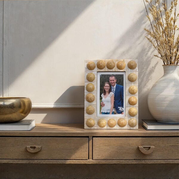 Click here for Storied Home Photo Frame  Cream prices