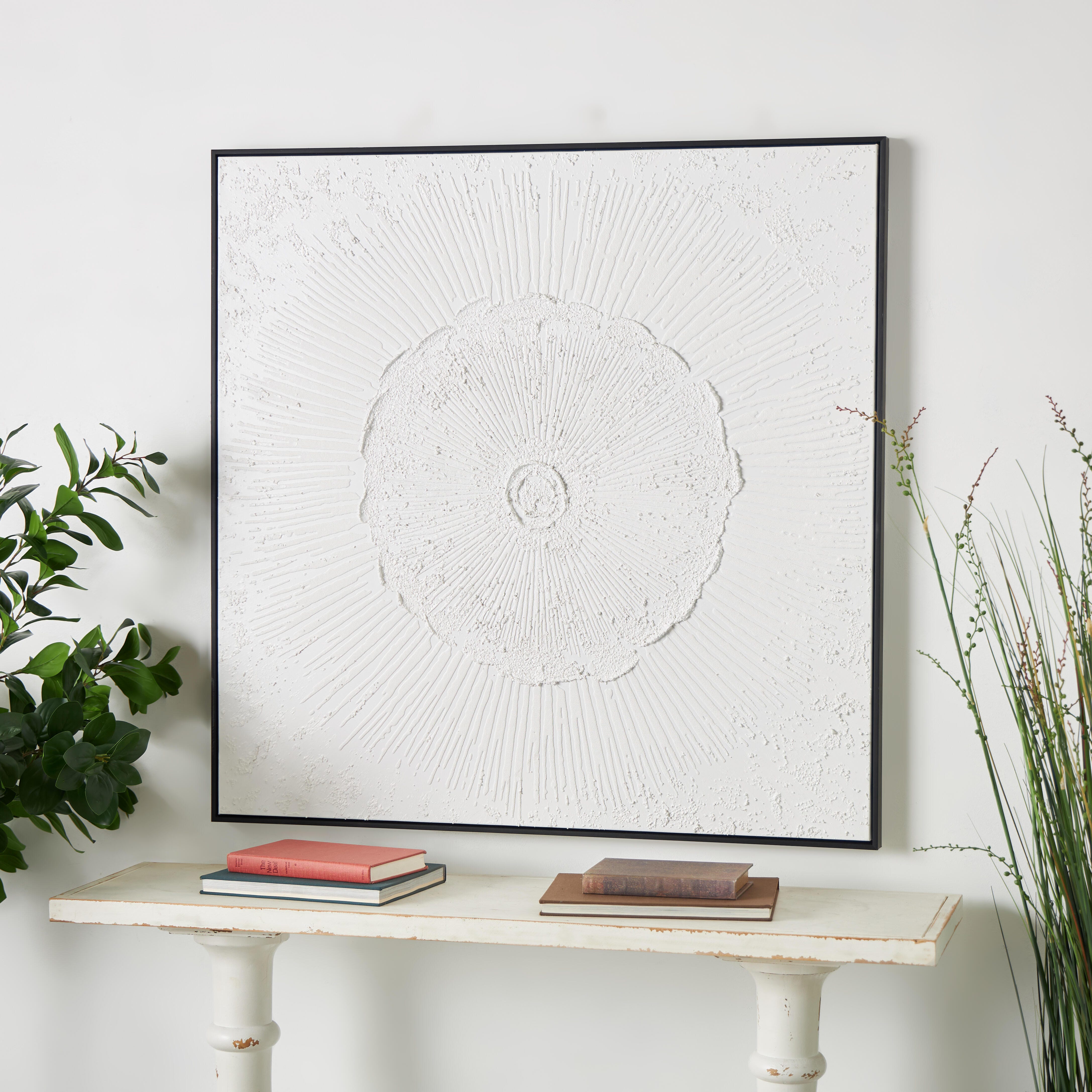 Click here for Bayberry Lane Textured Floral Framed Wall Art 40 x... prices