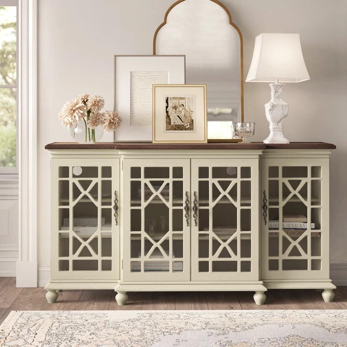 Click here for Linon Mastro 72 Accent Cabinet  Cream prices