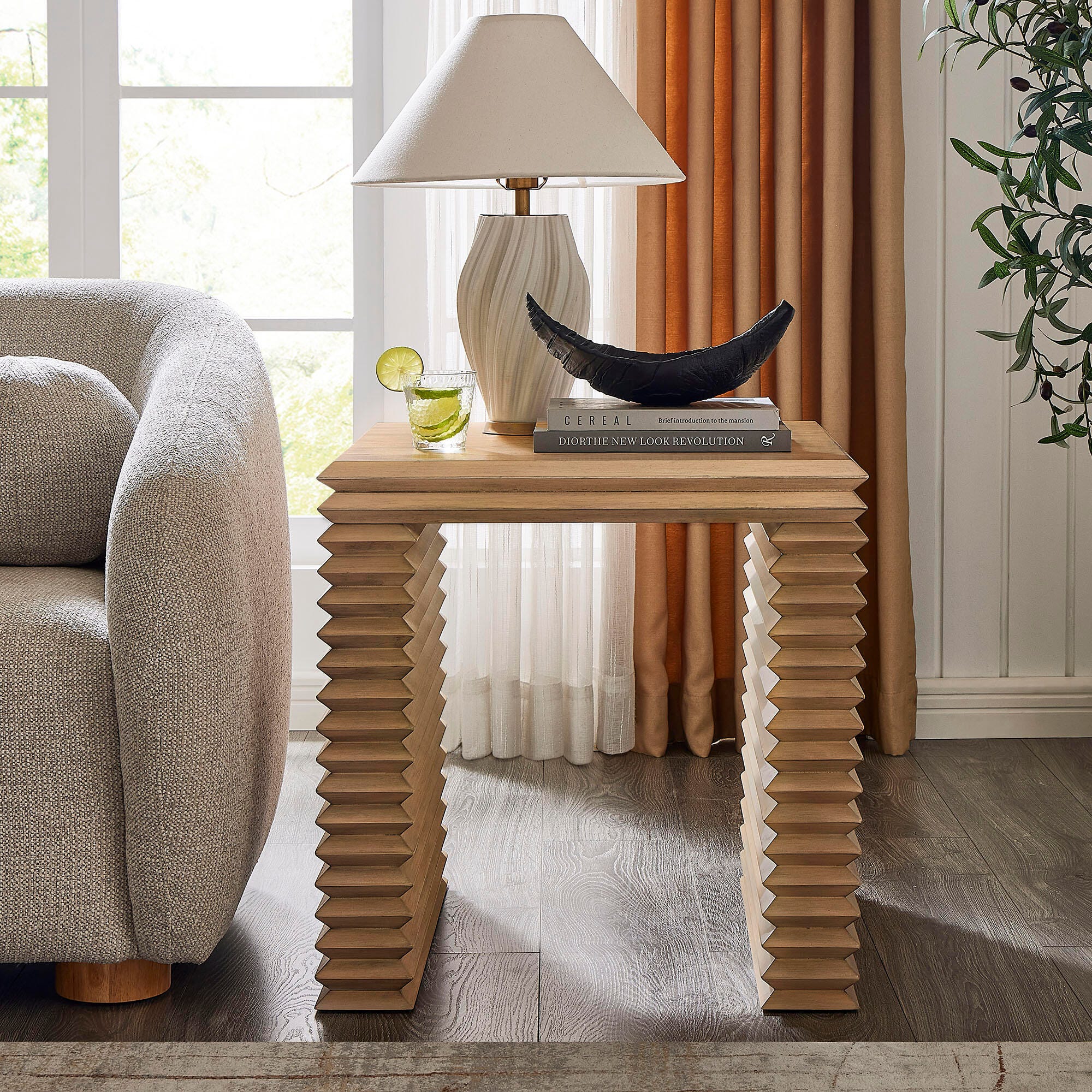 Click here for Modway Canto End Table  Weathered Oak prices