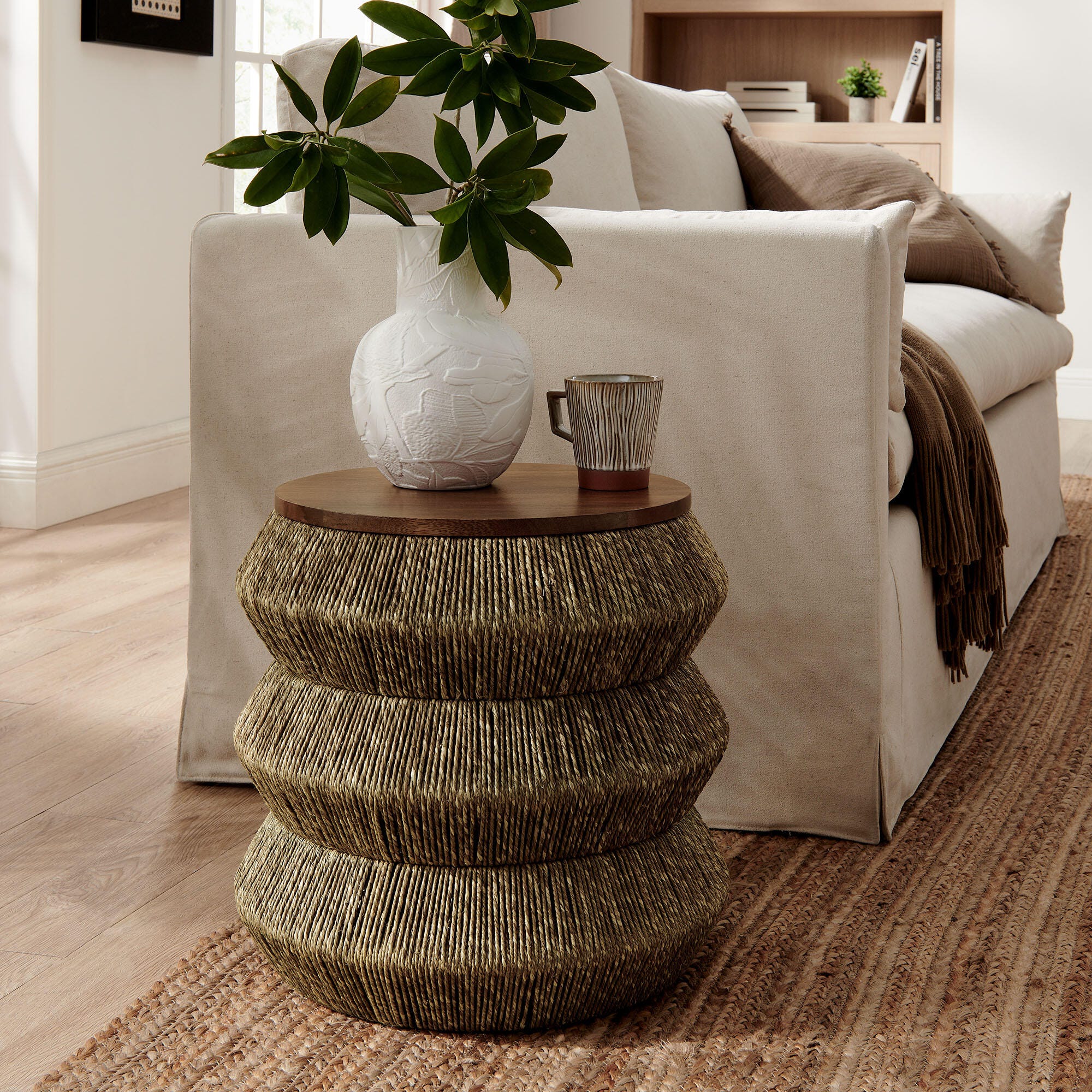 Click here for Modway Maris End Table  Walnut/Natural prices