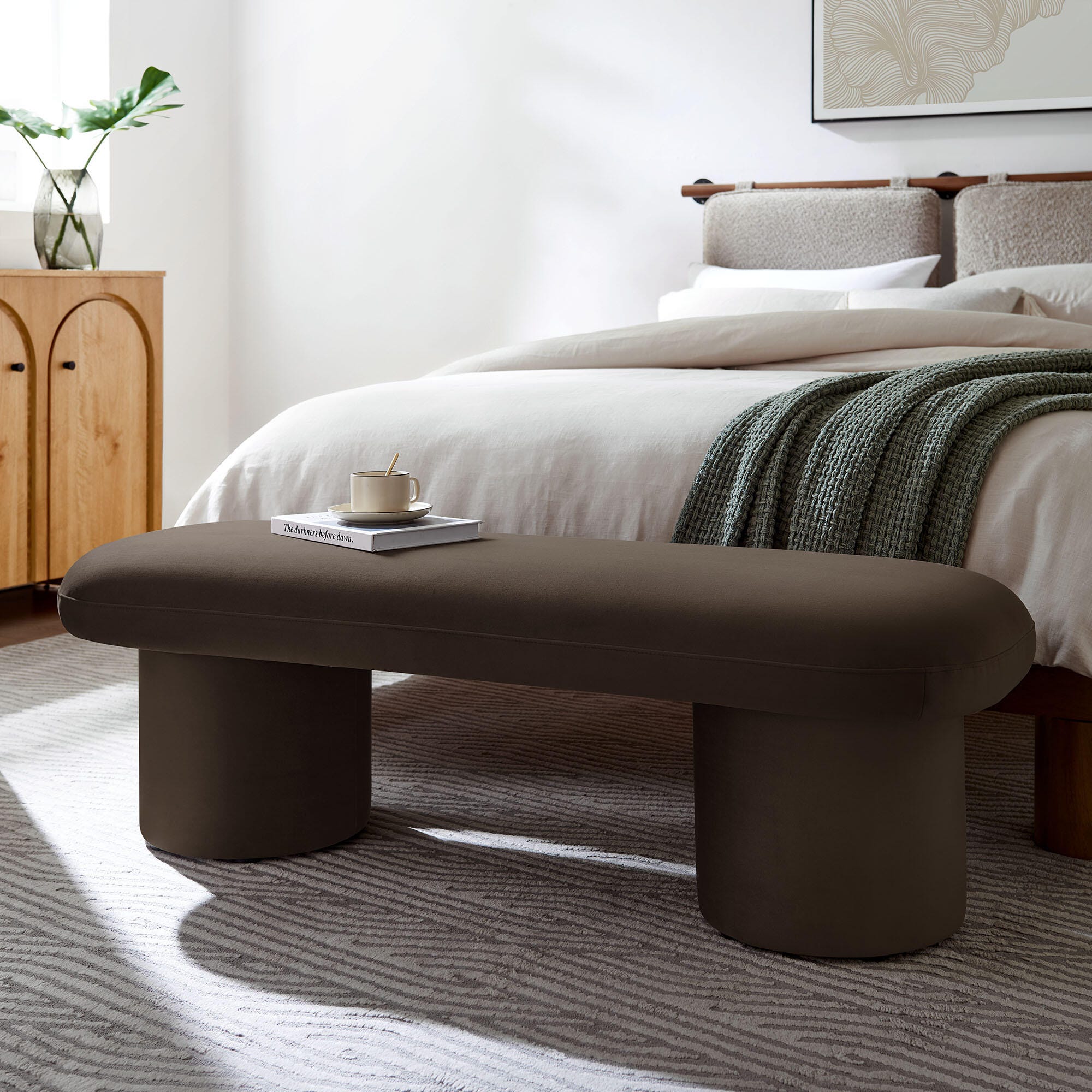 Click here for Modway Orla Bench  Chocolate Brown prices