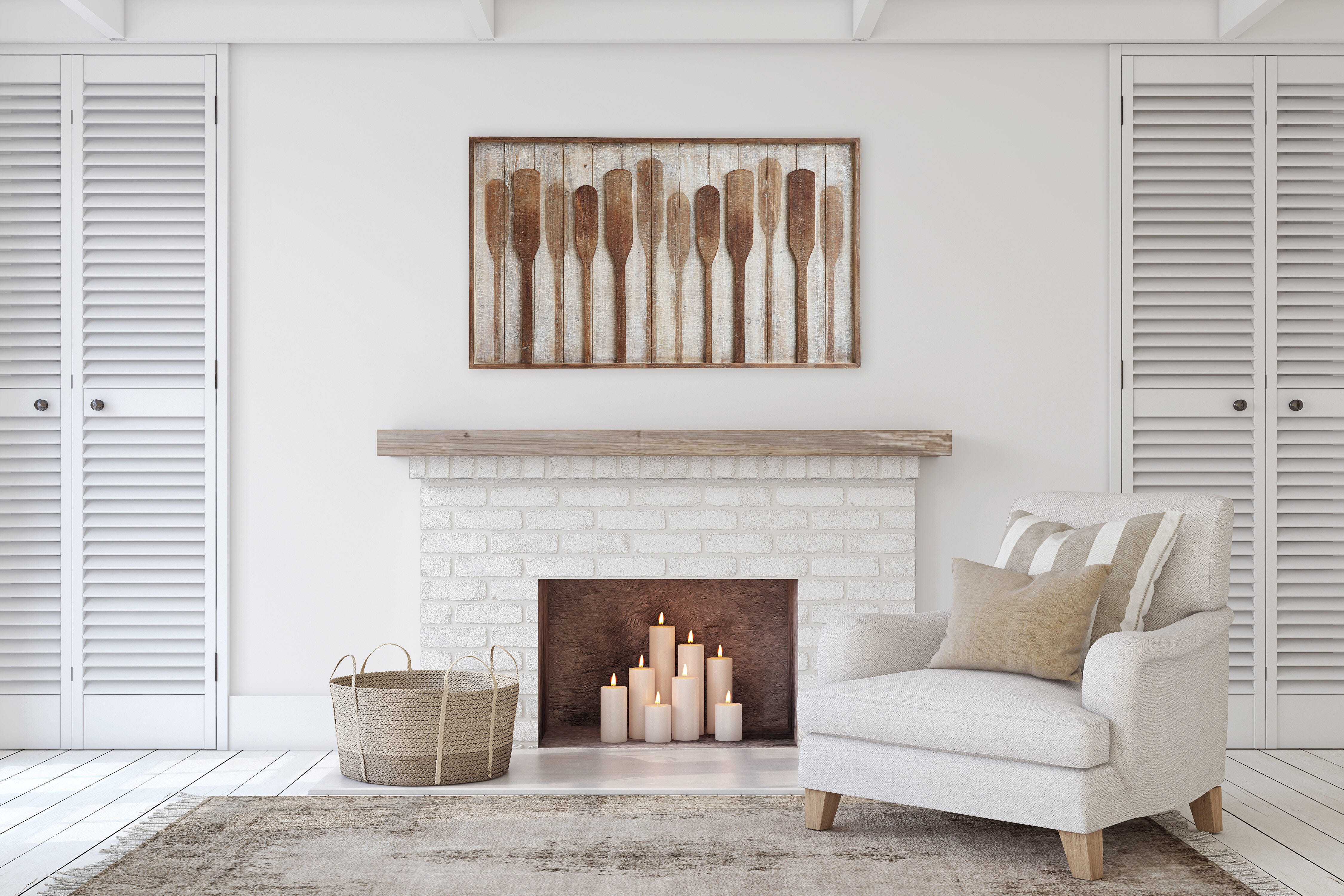 Click here for Storied Home Raised Paddles Wall Decor  Brown prices