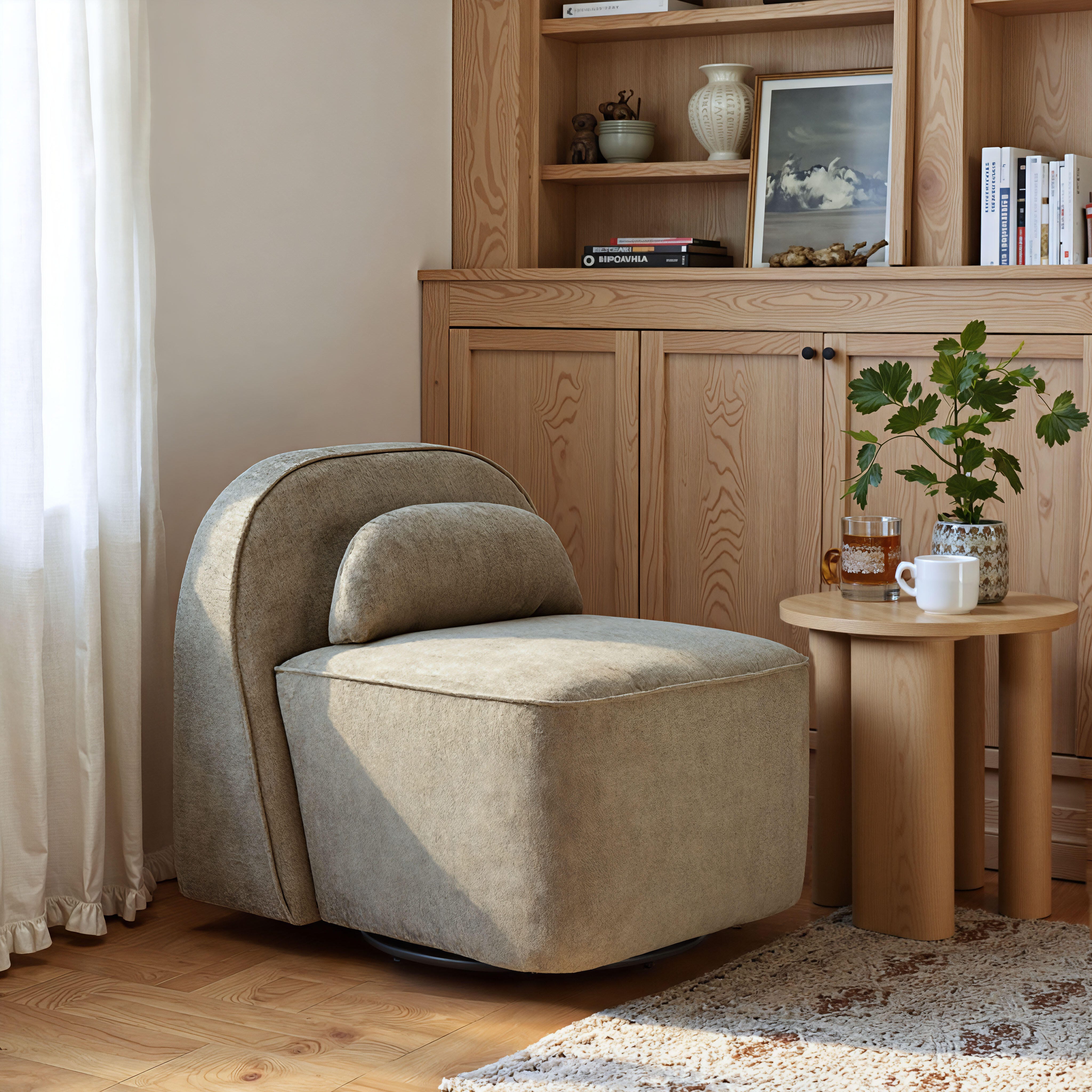 Click here for Erika Home Kakao Swivel Chair  Olive Brown prices