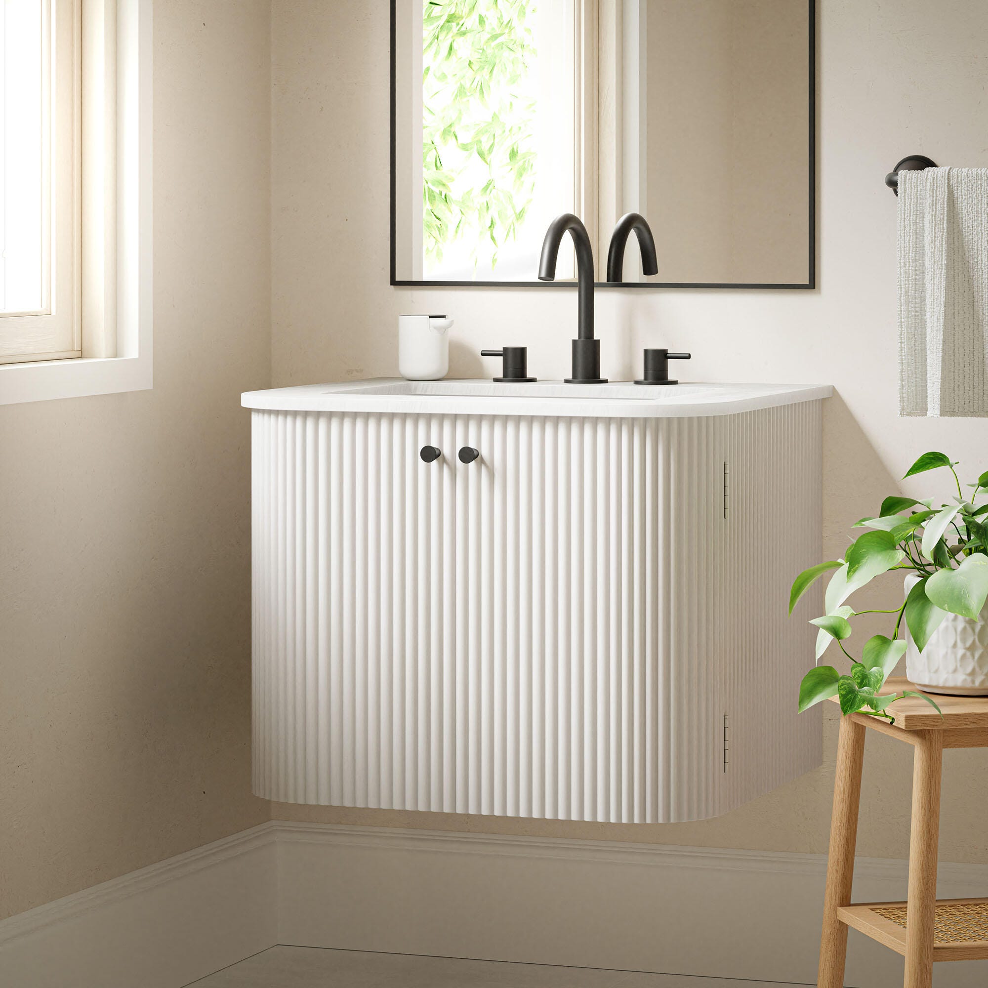 Click here for Modway Zia 24 Wall-Mount Bathroom Vanity Set  Ivor... prices