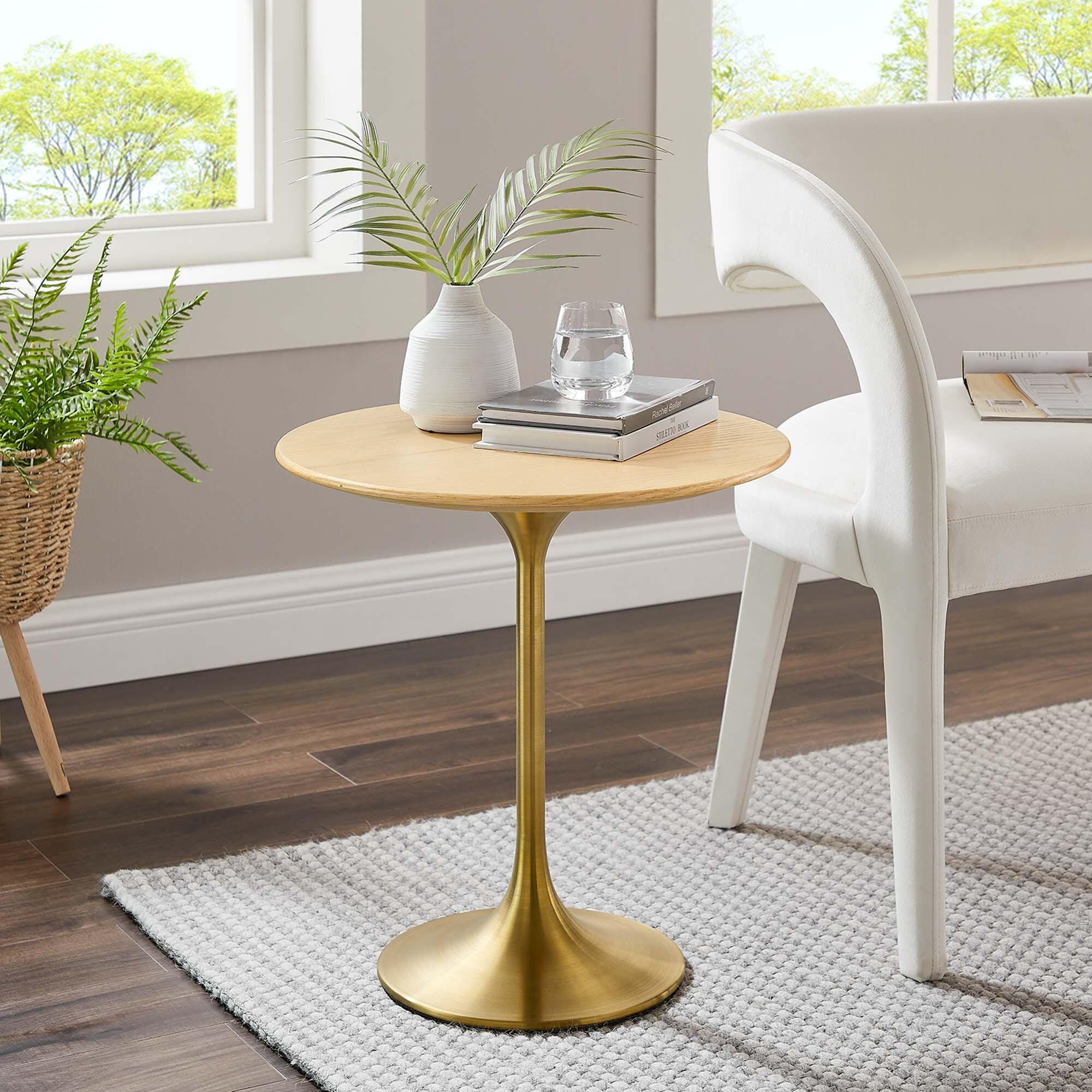 Click here for Modway Lippa Side Table  Gold/Natural prices