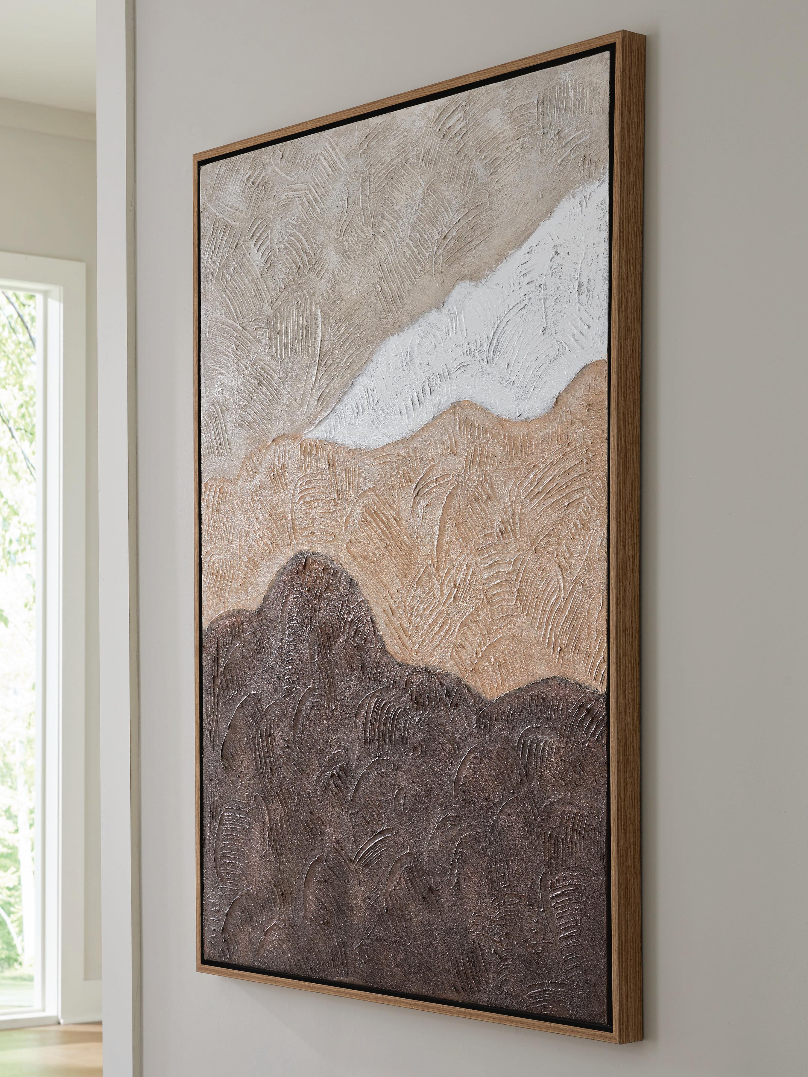 Click here for Fanthorne Abstract Canvas Wall Art  Tan/Brown/Whit... prices