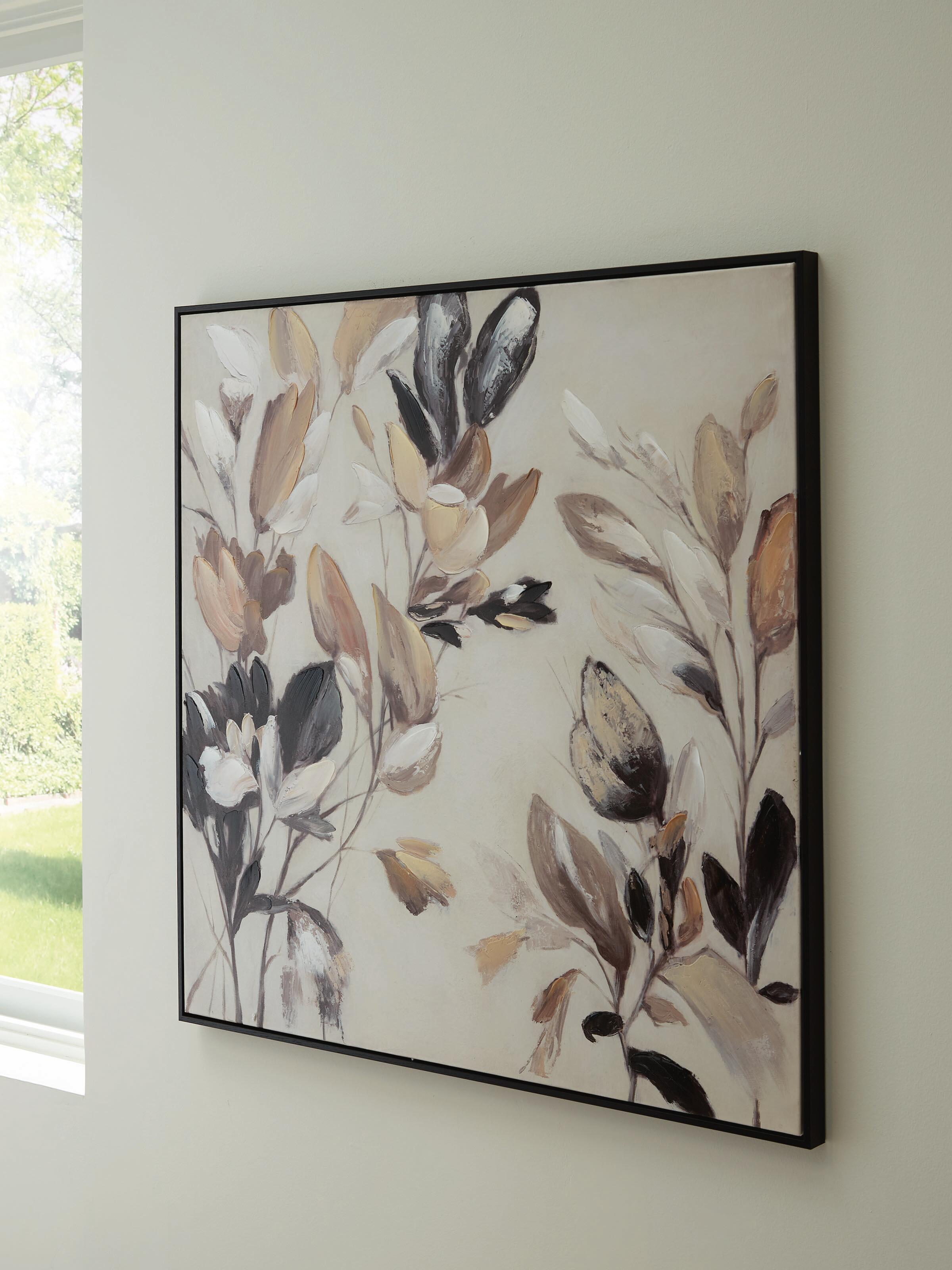 Click here for Trulow Blooming Flowers Wall Art  Tan/Brown/Black prices