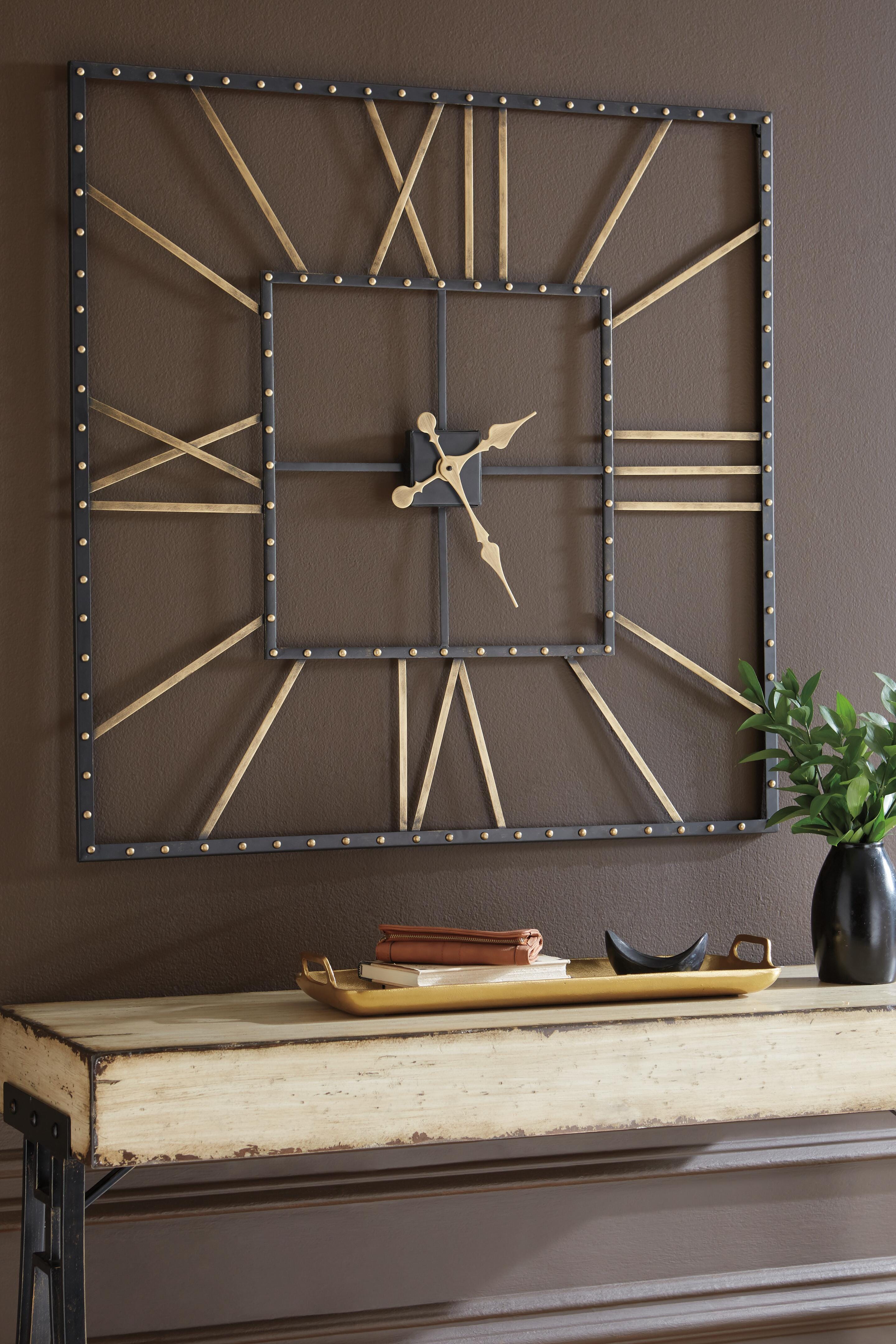 Click here for Thames Metal Wall Clock   Black/Gold Finish prices