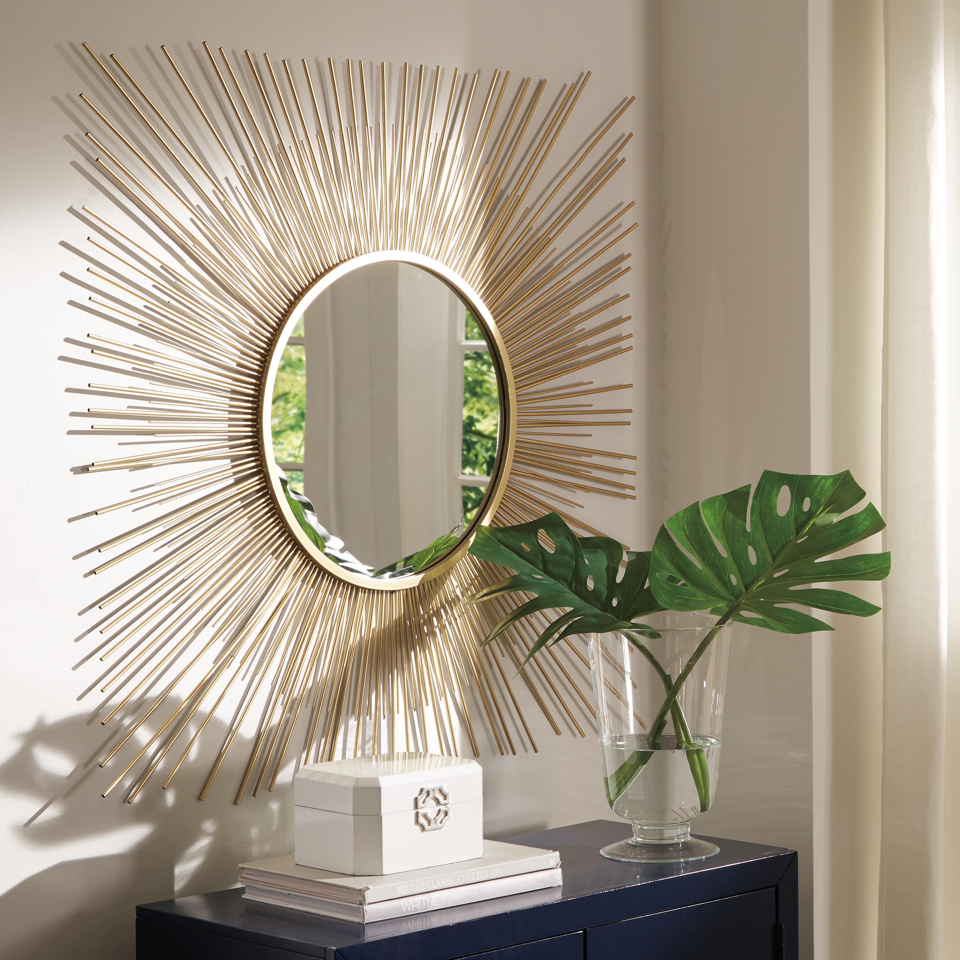 Click here for Elspeth Metal Accent Mirror   Gold Finish prices