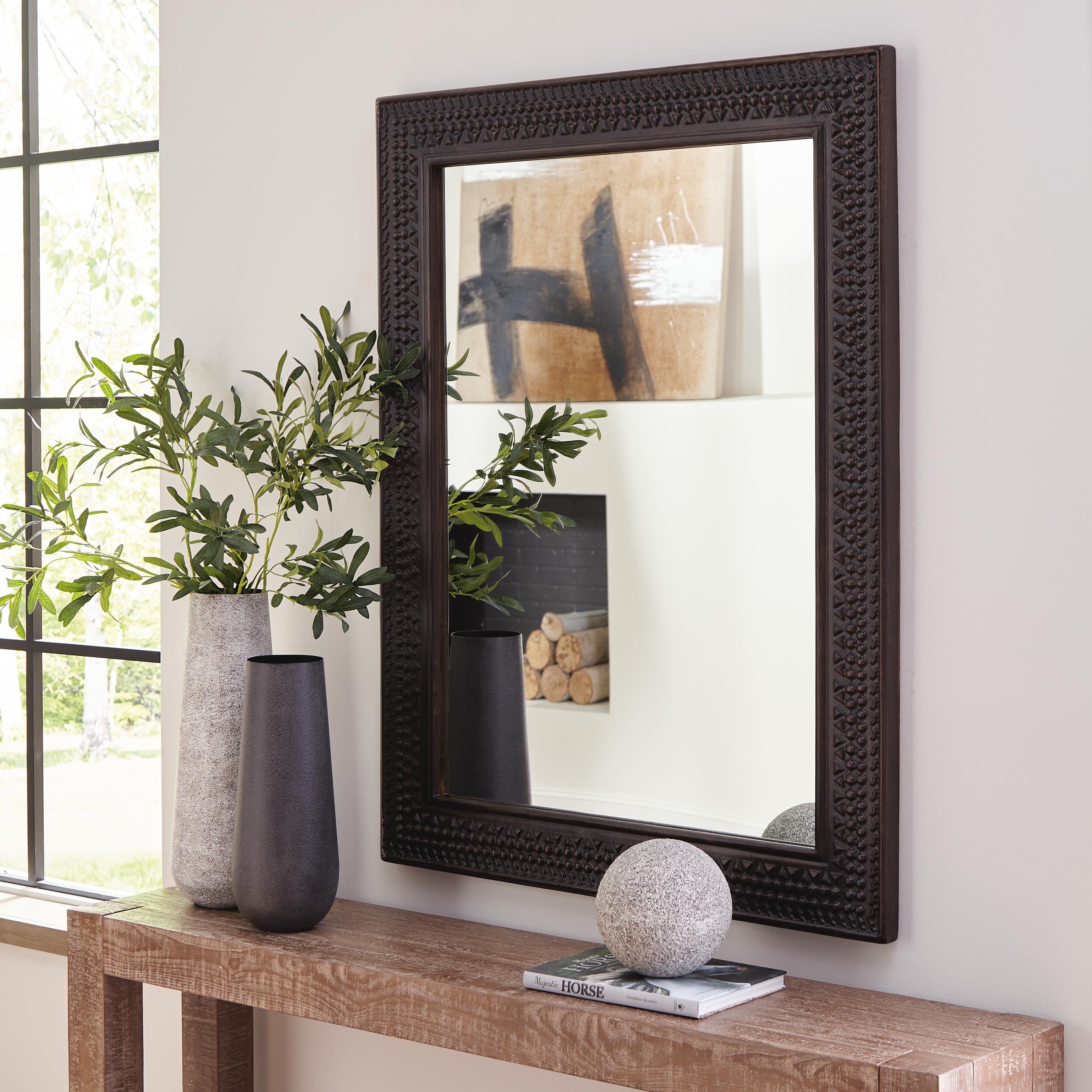 Click here for Balintmore Accent Mirror  Dark Brown prices
