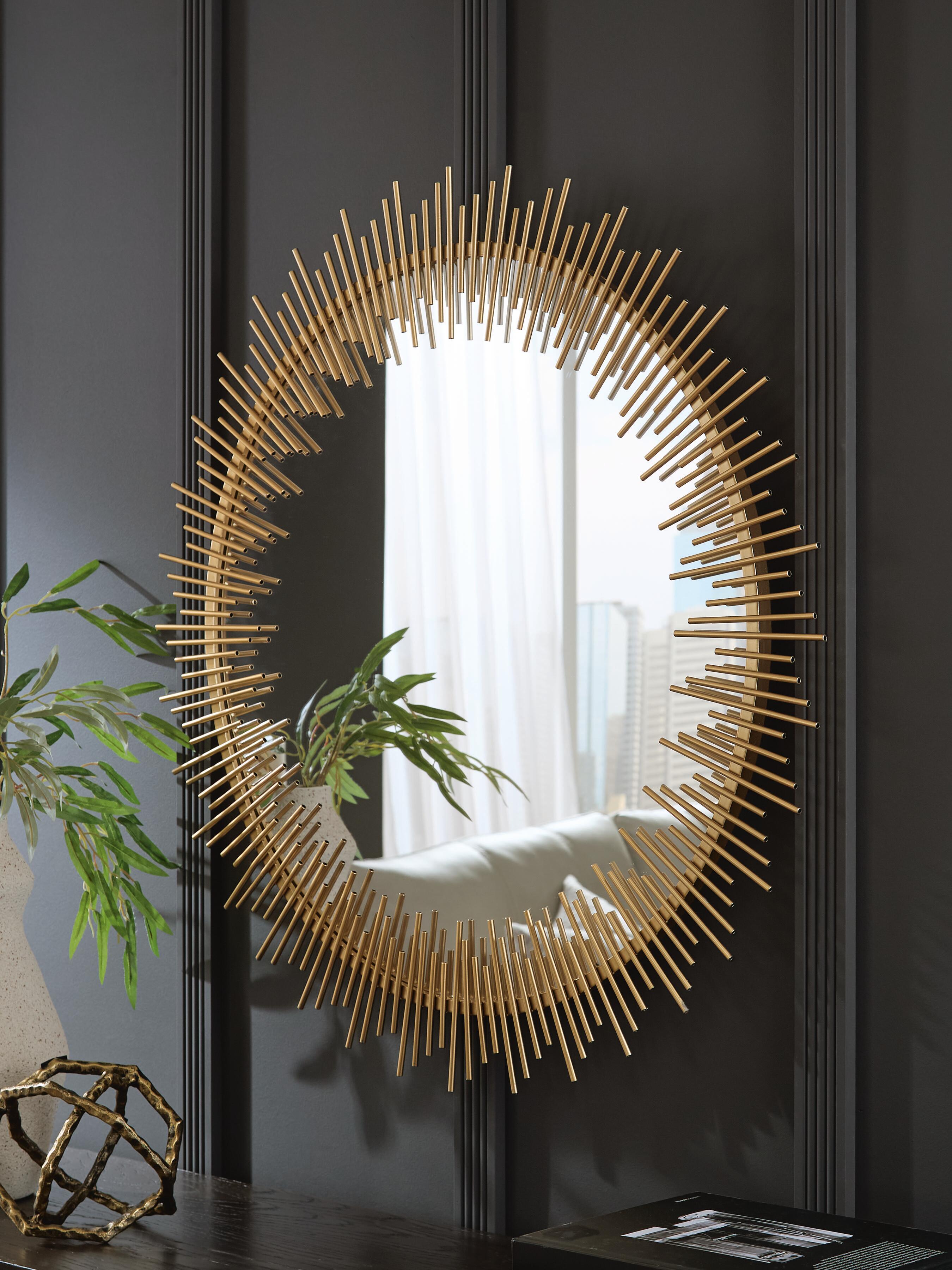 Click here for Wainport Accent Mirror  Gold Finish prices