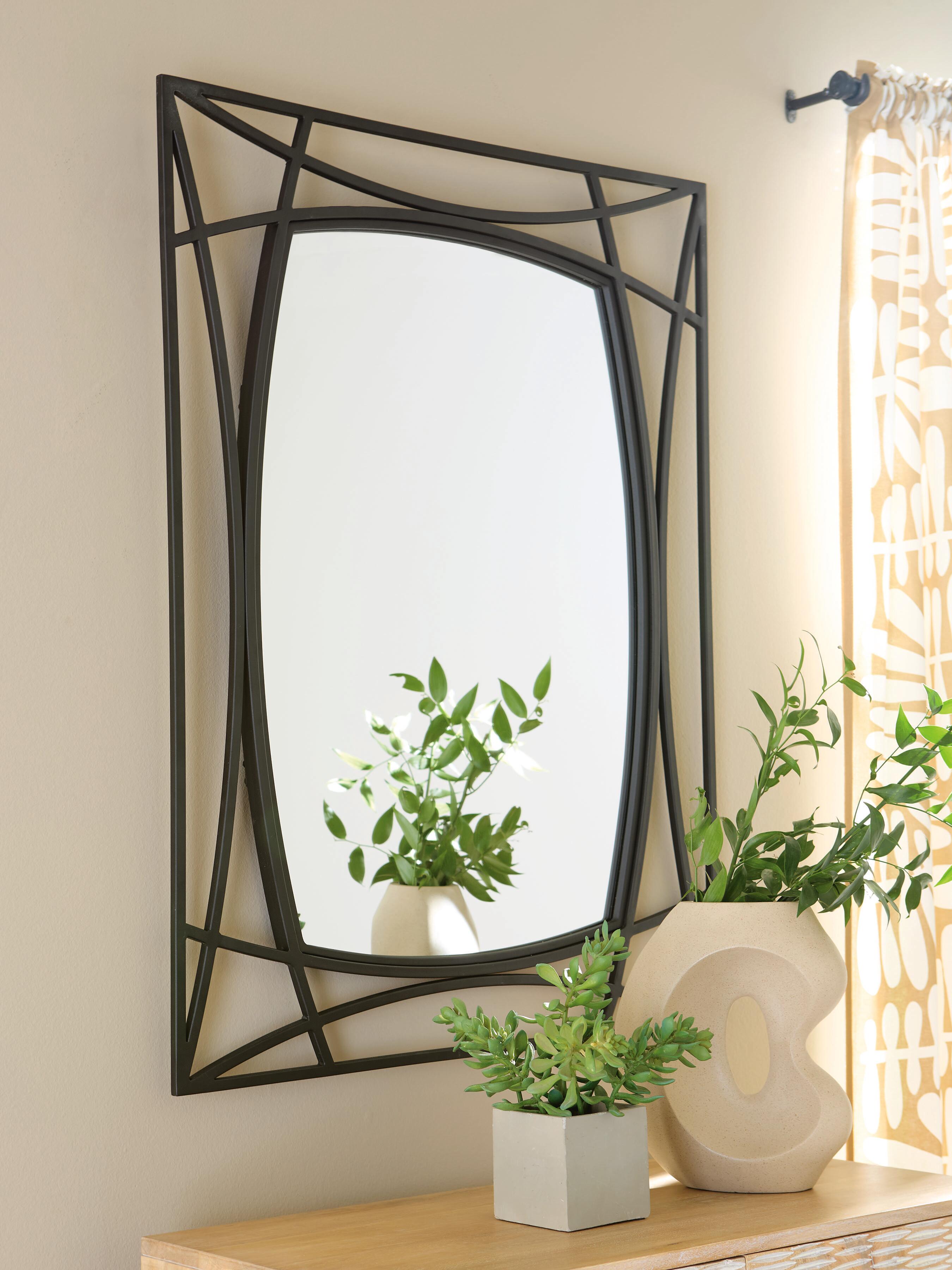 Click here for Freenville Accent Mirror  Black prices