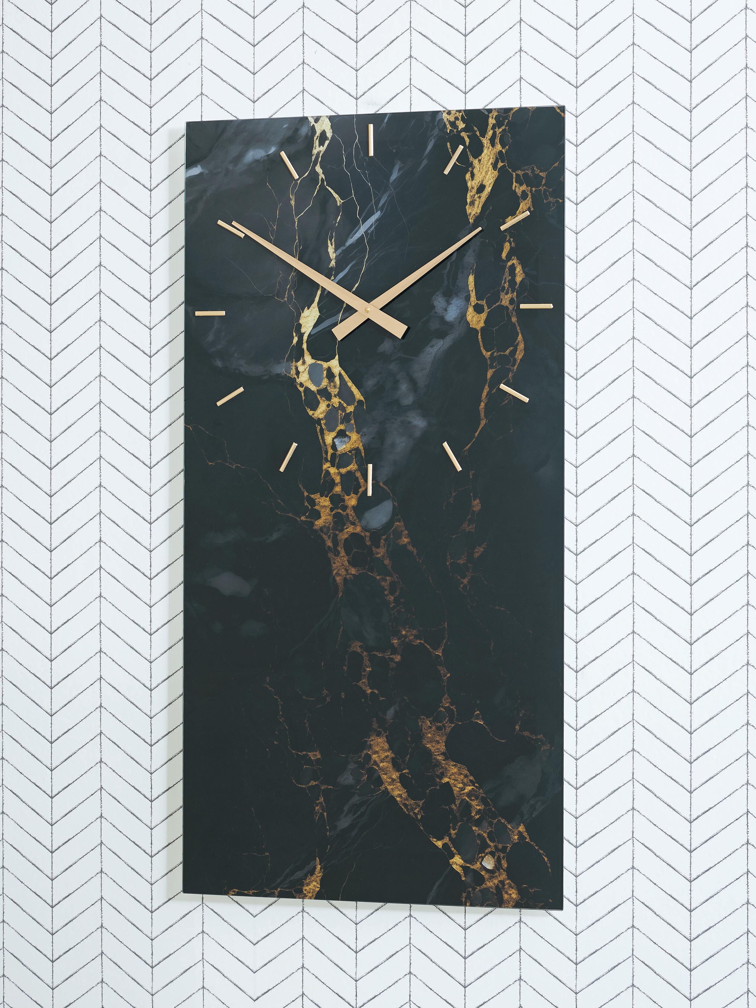 Click here for Teague Wall Clock  Black/Gold Finish prices