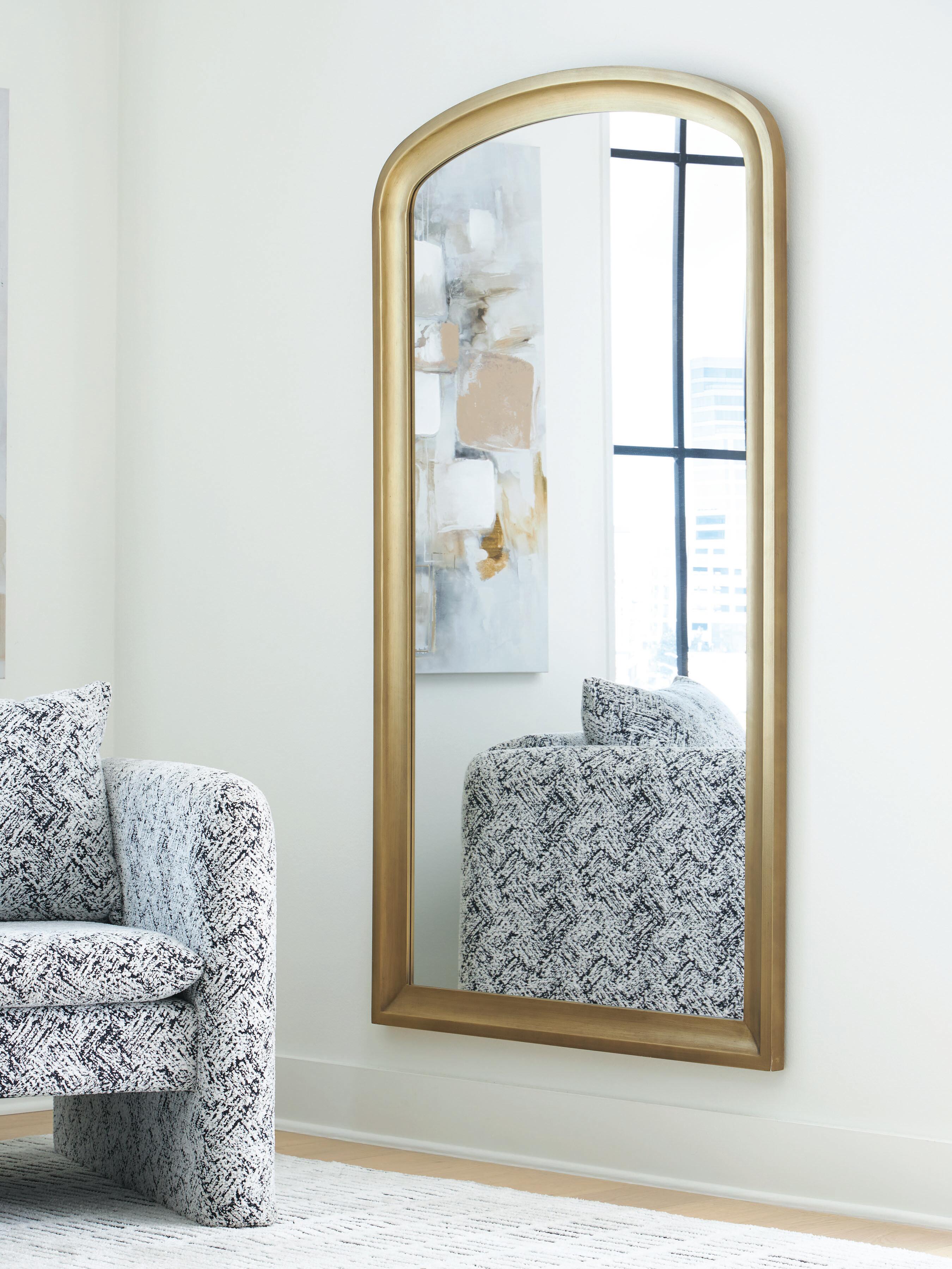 Click here for Fintan Floor Mirror  Gold Finish prices