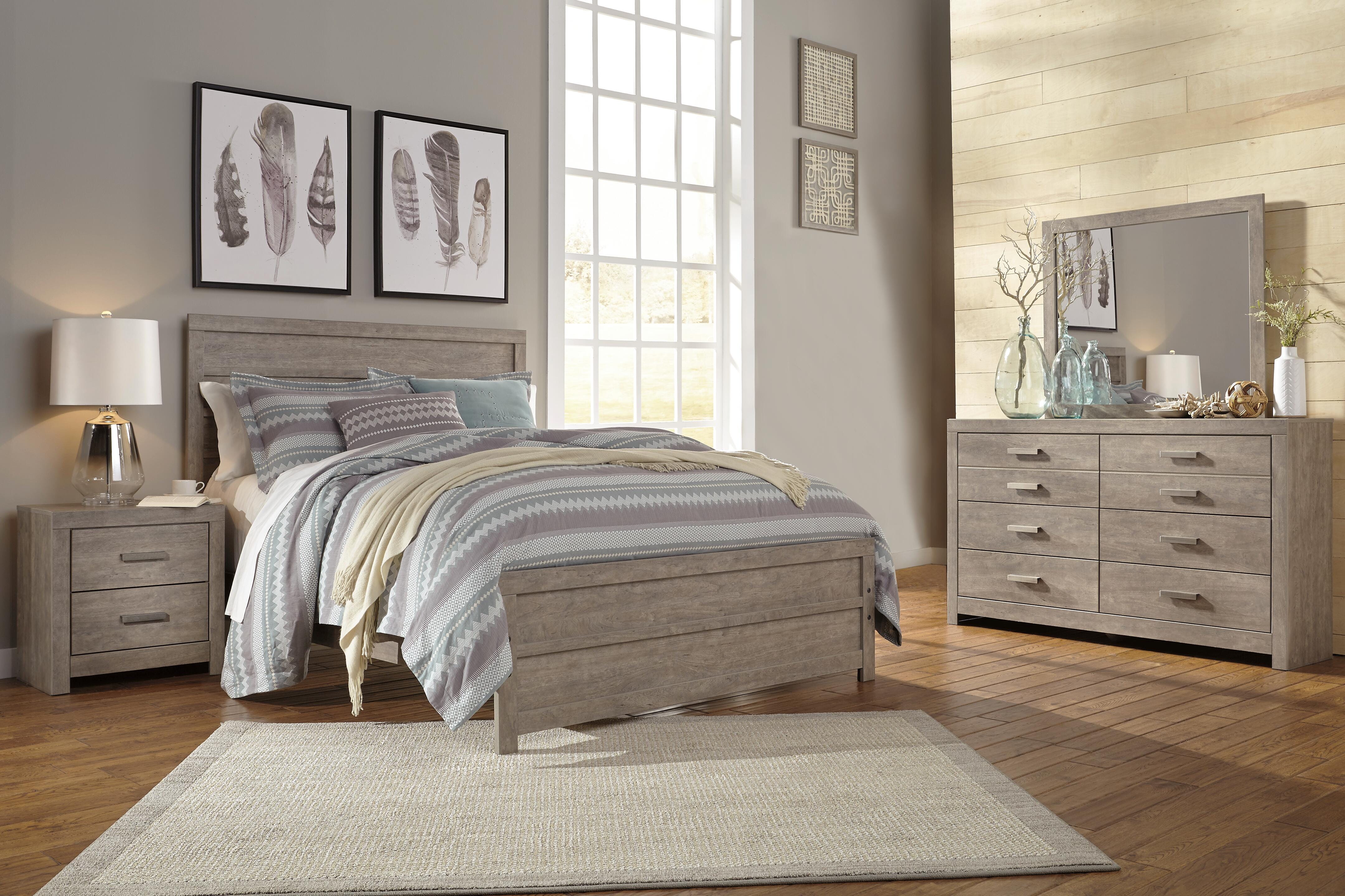 Click here for Culverbach Queen Panel Bed with Mirrored Dresser... prices