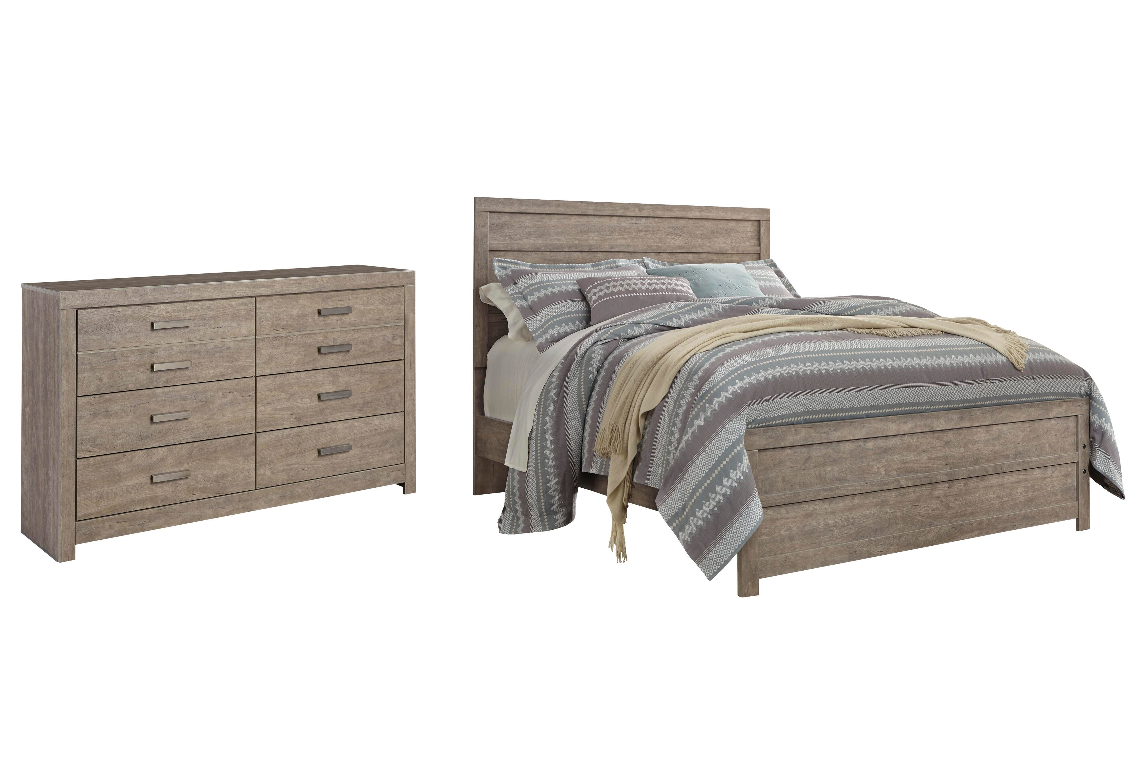 Click here for Culverbach Queen Panel Bed with Dresser  Gray prices