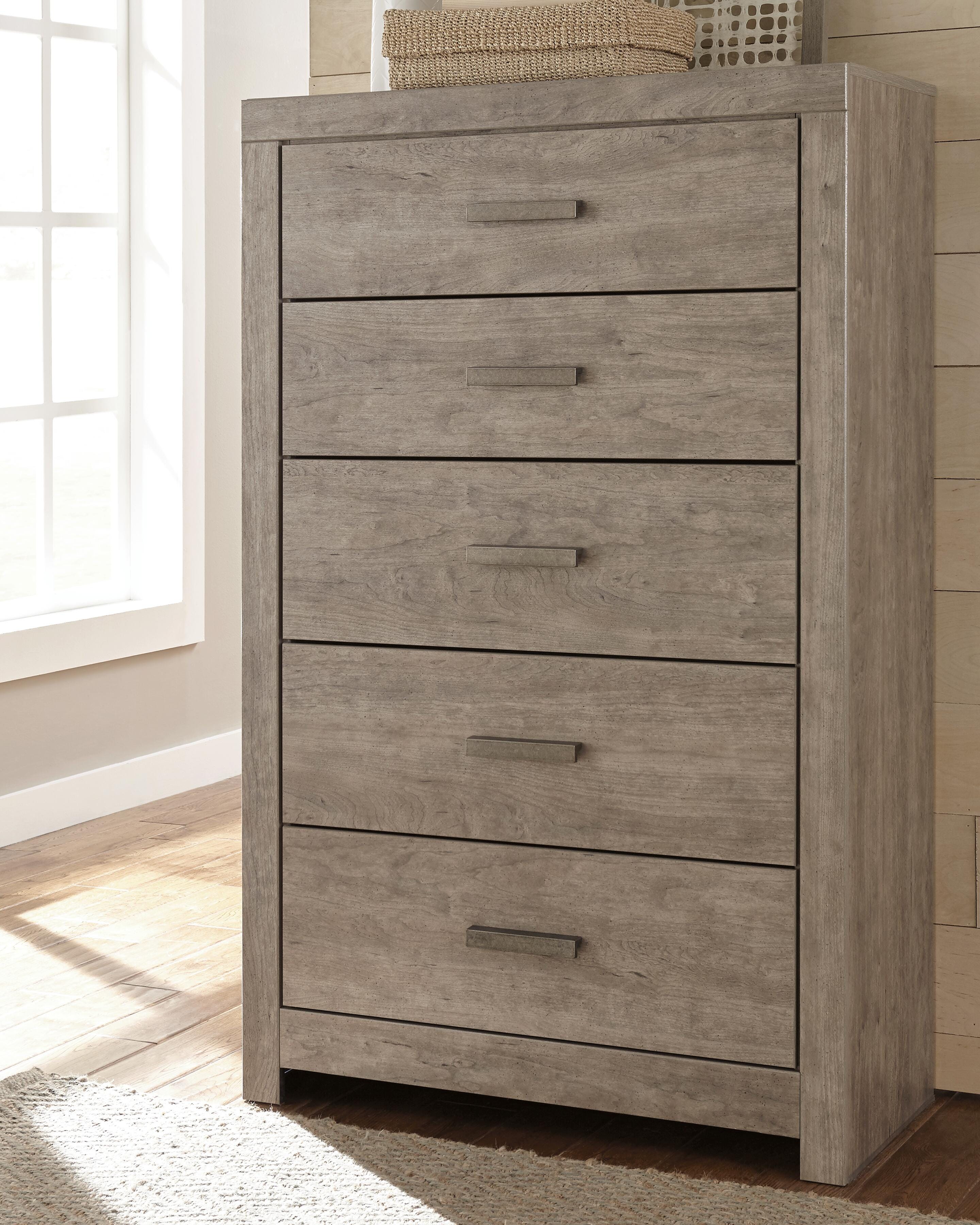 Click here for Culverbach 5 Drawer Chest of Drawers  Gray prices