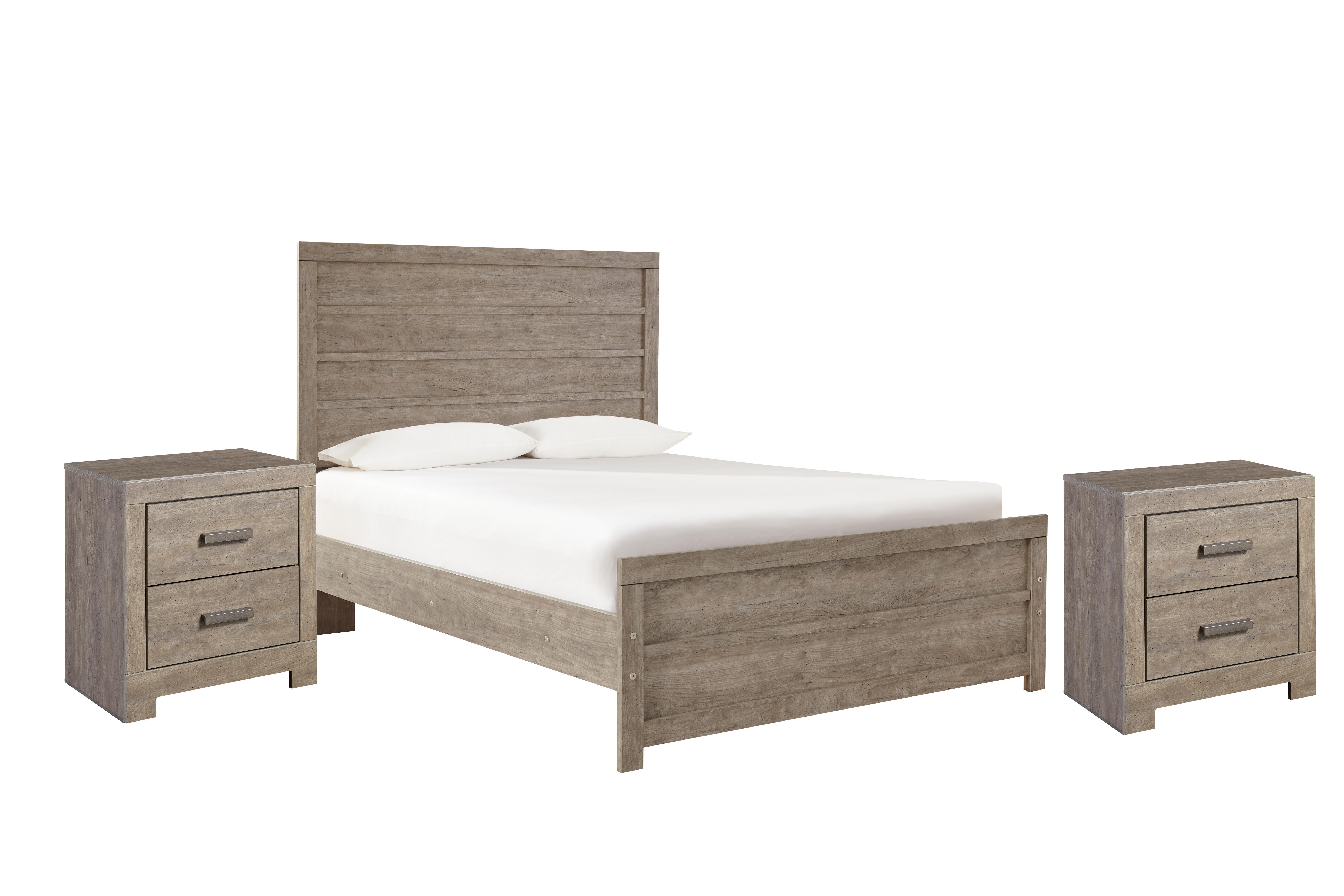 Click here for Culverbach Full Panel Bed with 2 Nightstands  Gray prices