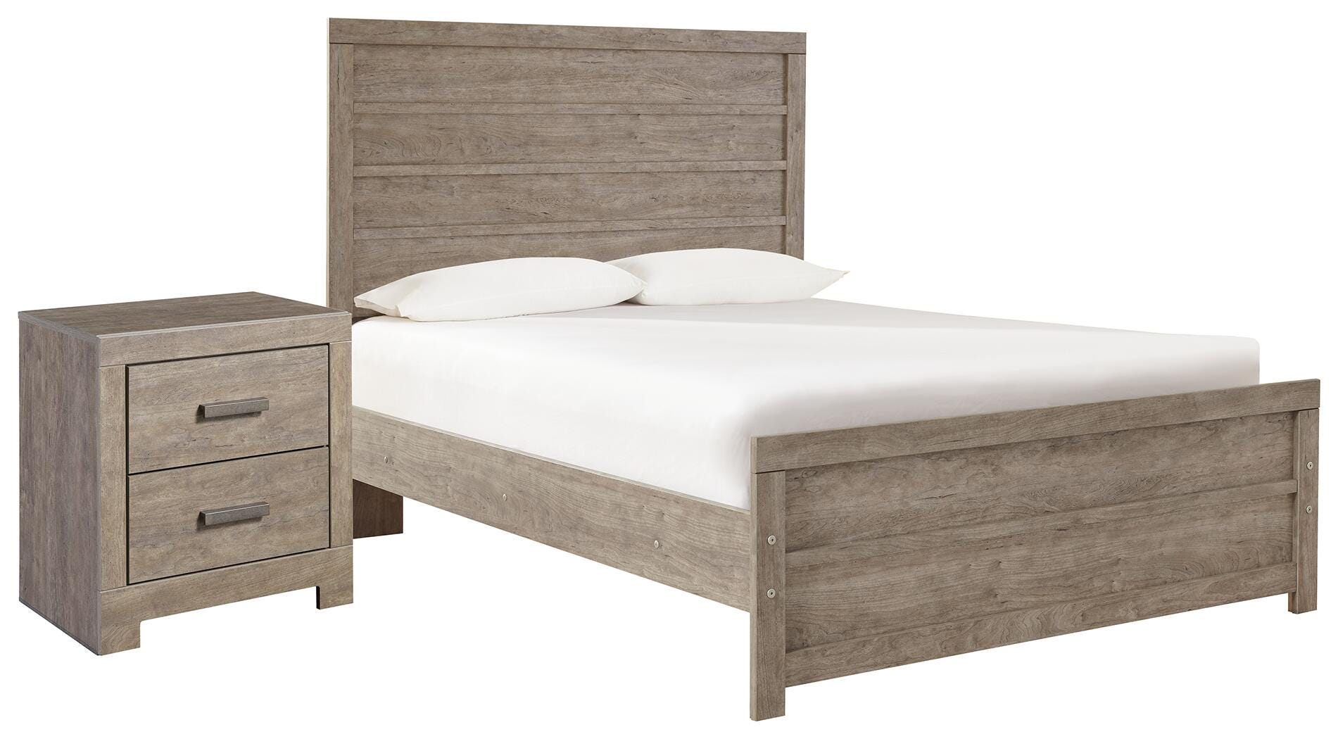 Click here for Culverbach Full Panel Bed with Nightstand  Gray prices