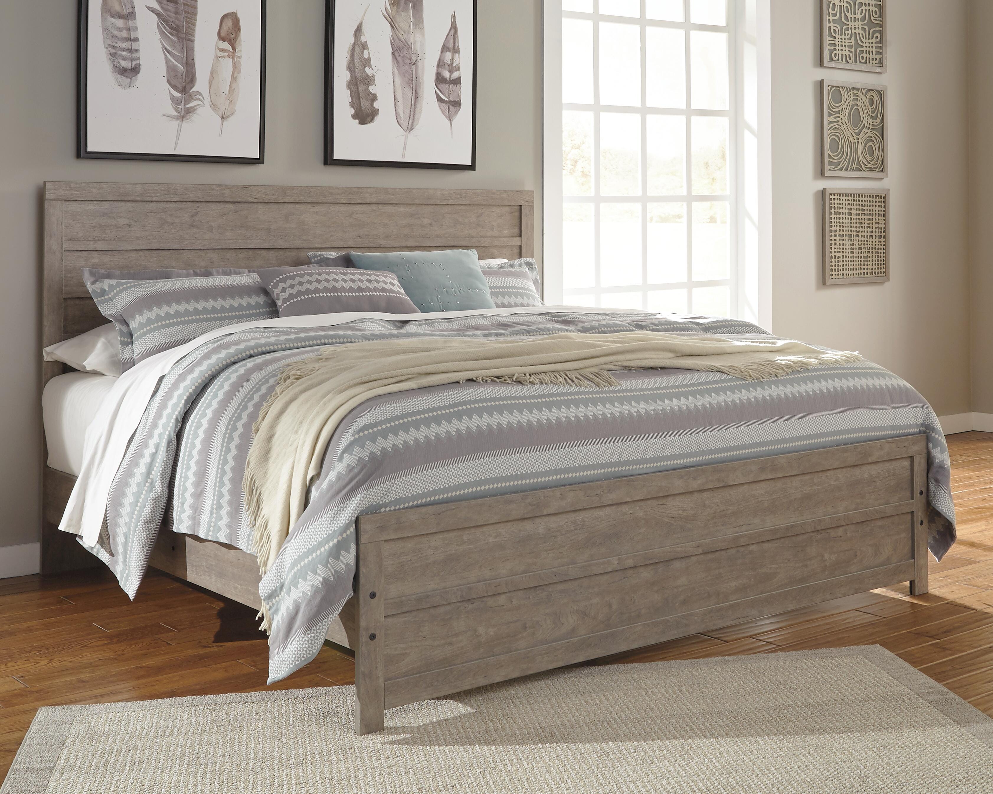 Click here for Culverbach King Panel Bed  Gray prices