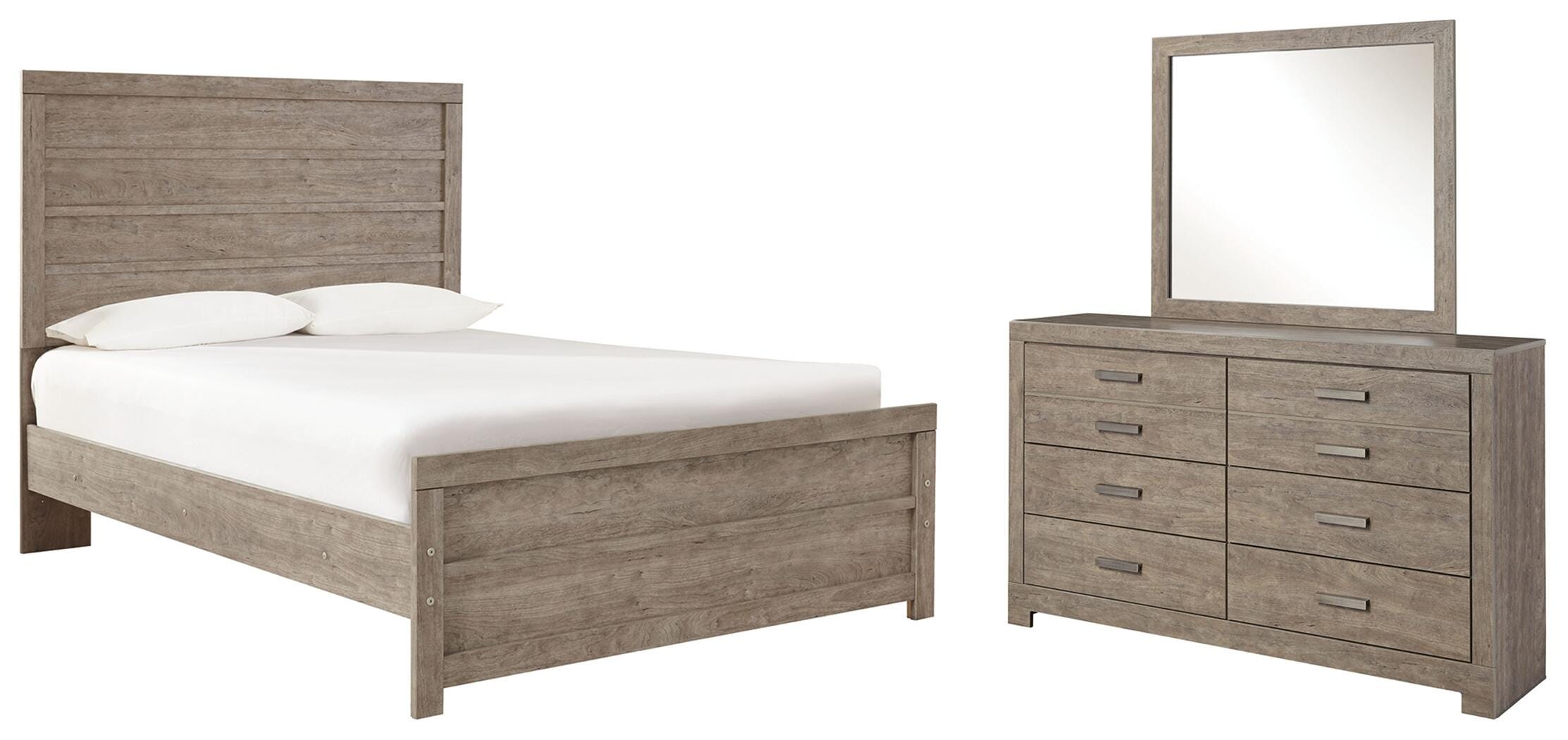 Click here for Culverbach Full Panel Bed with Mirrored Dresser  G... prices