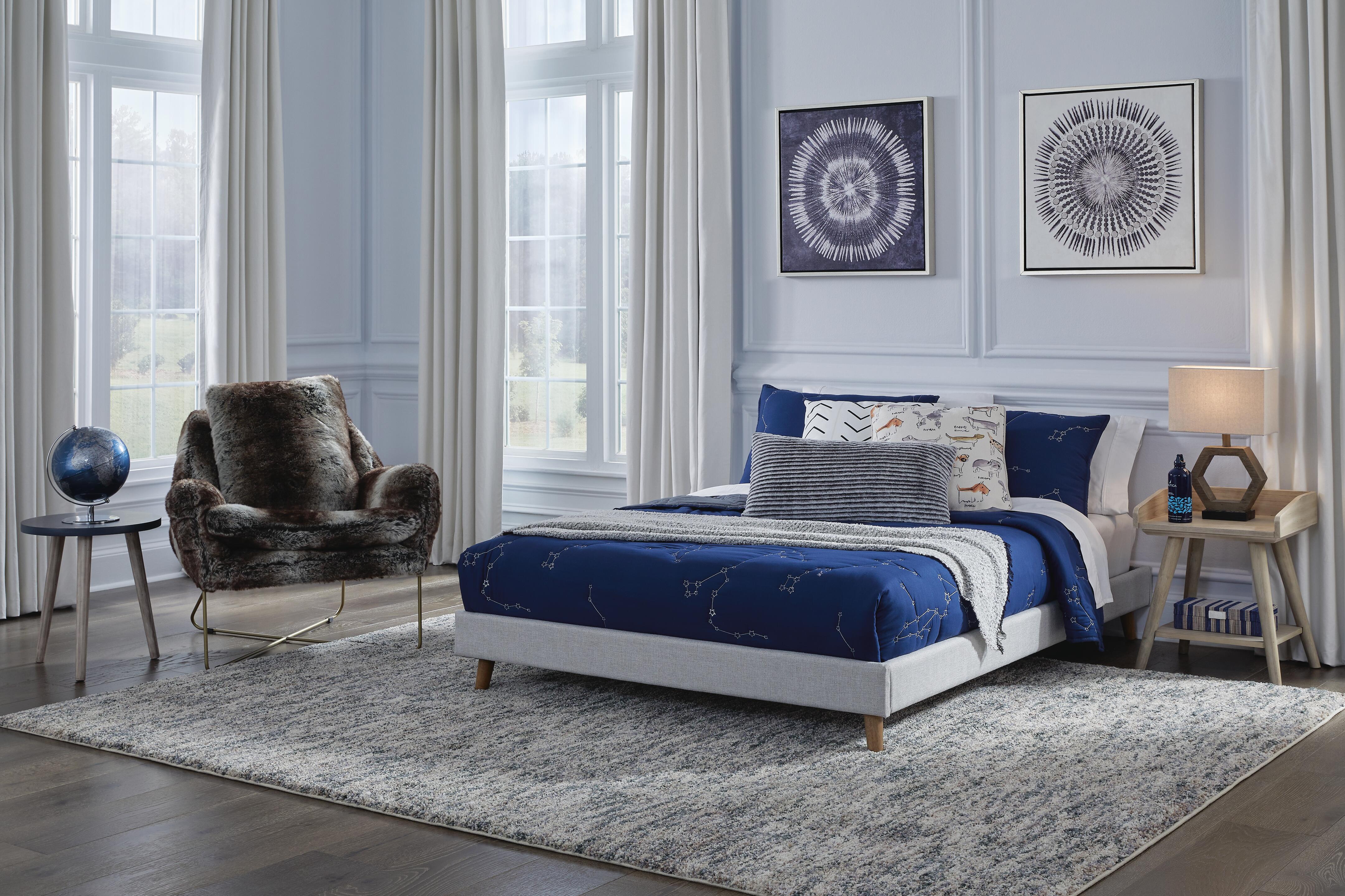 Click here for Tannally Full Upholstered Platform Bed  Beige prices