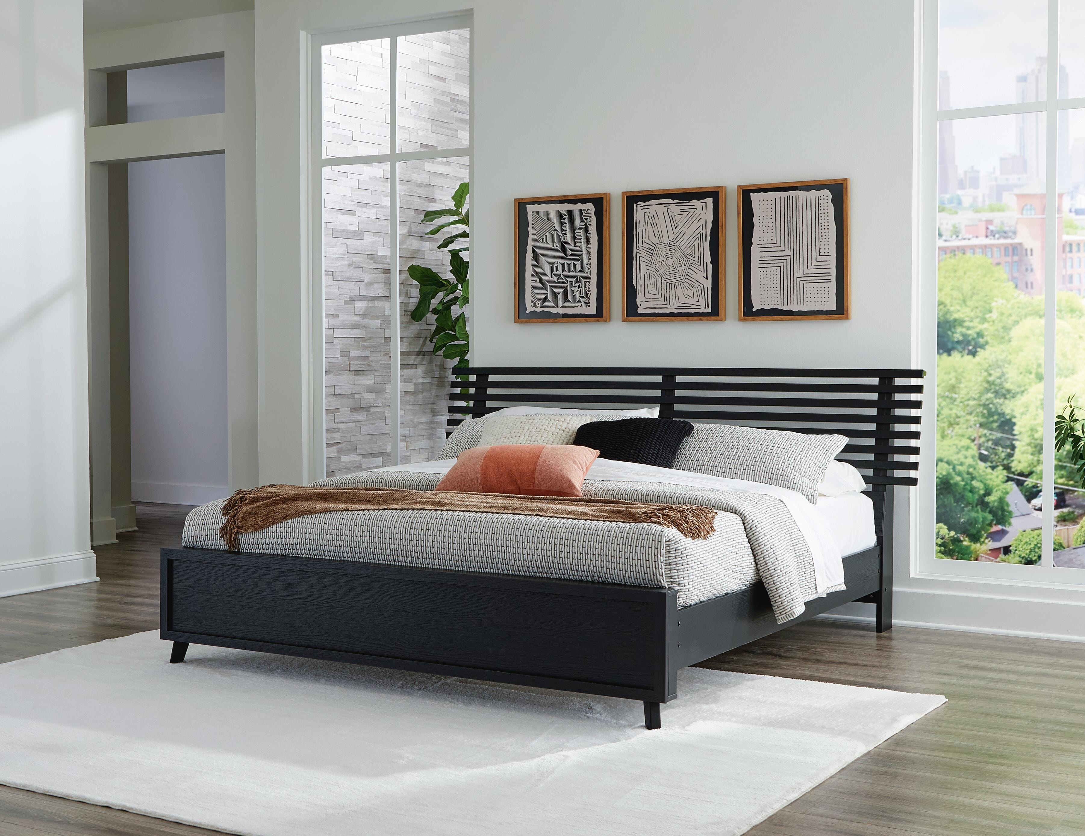 Click here for Danziar King Slat Panel Bed with Framed Panel Foot... prices