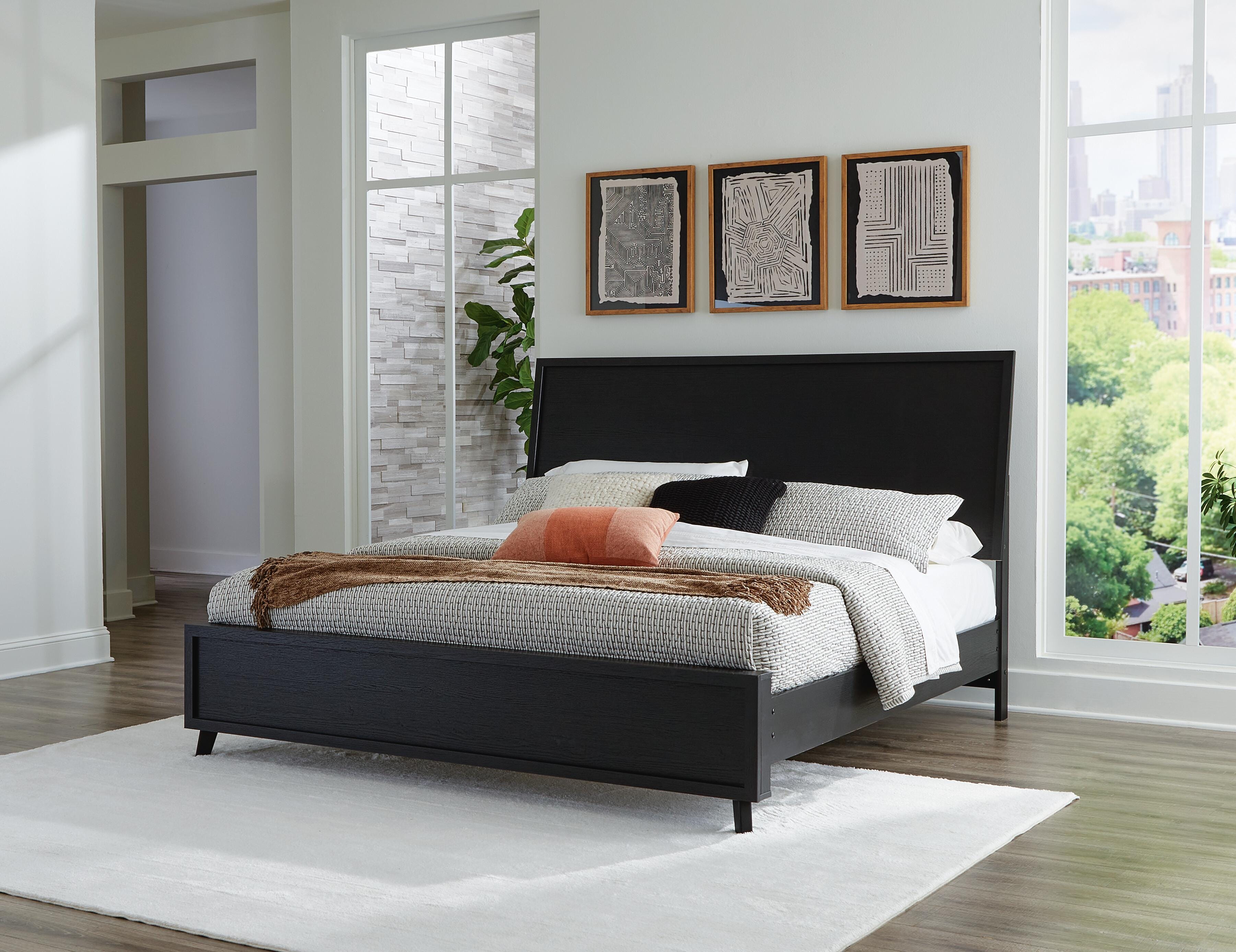 Click here for Danziar King Panel Bed with Framed Panel Footboard... prices