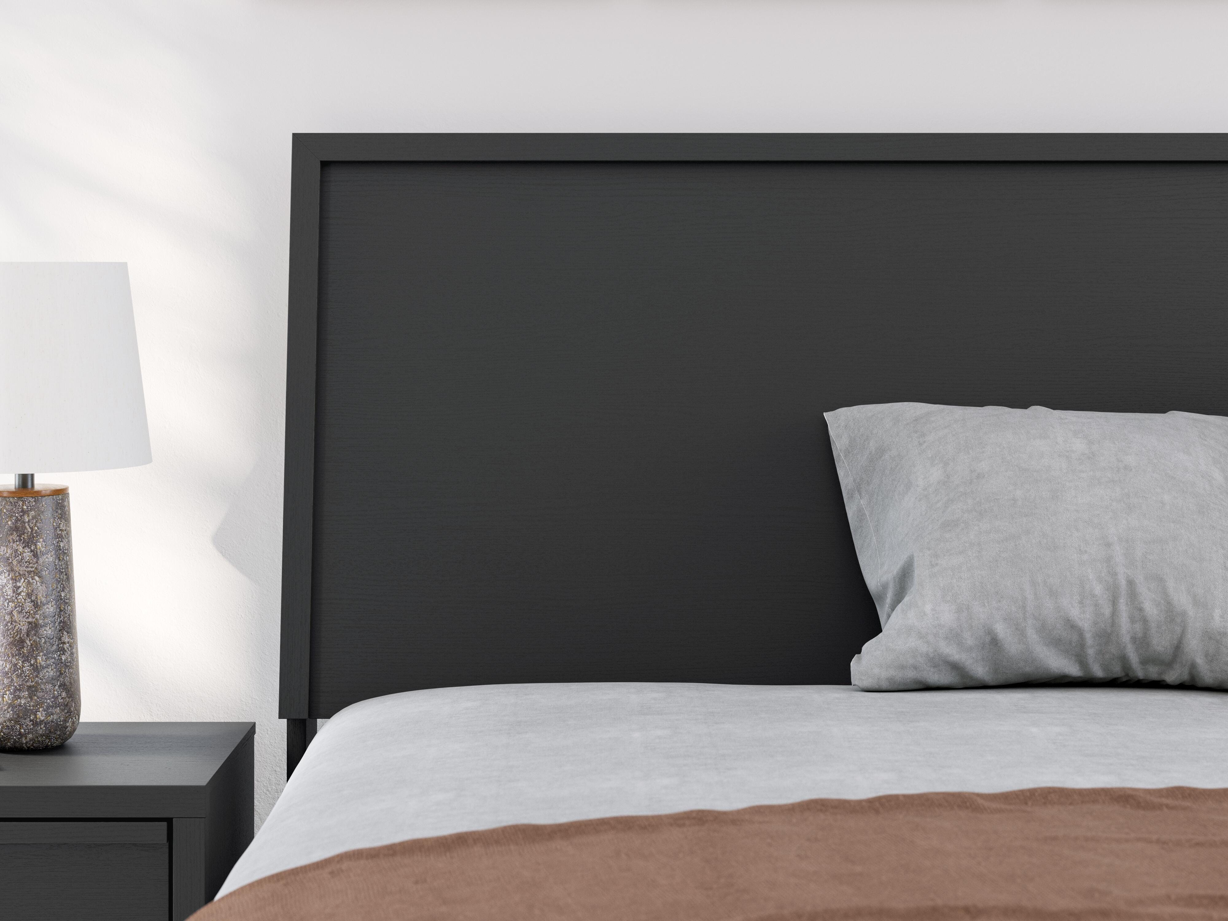 Click here for Danziar Full Panel Headboard  Black prices