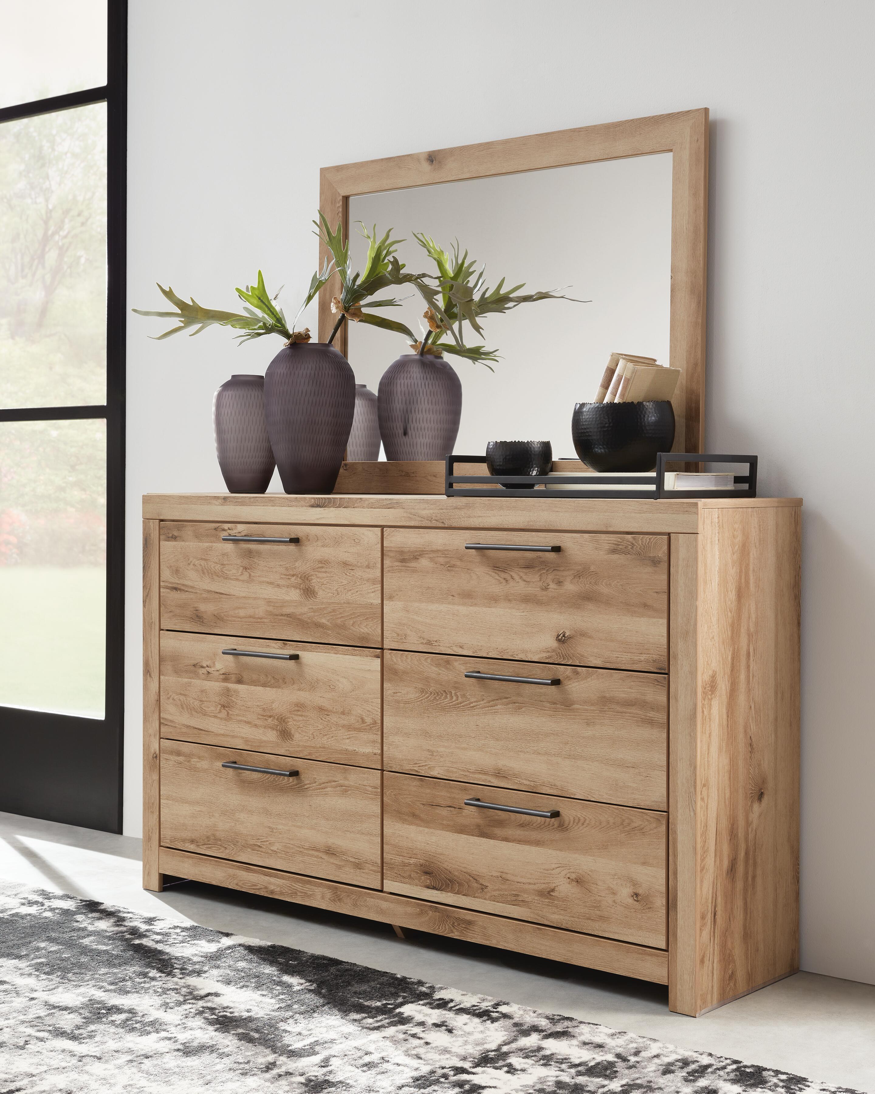 Click here for Hyanna 6 Drawer Dresser and Mirror  Tan Brown prices