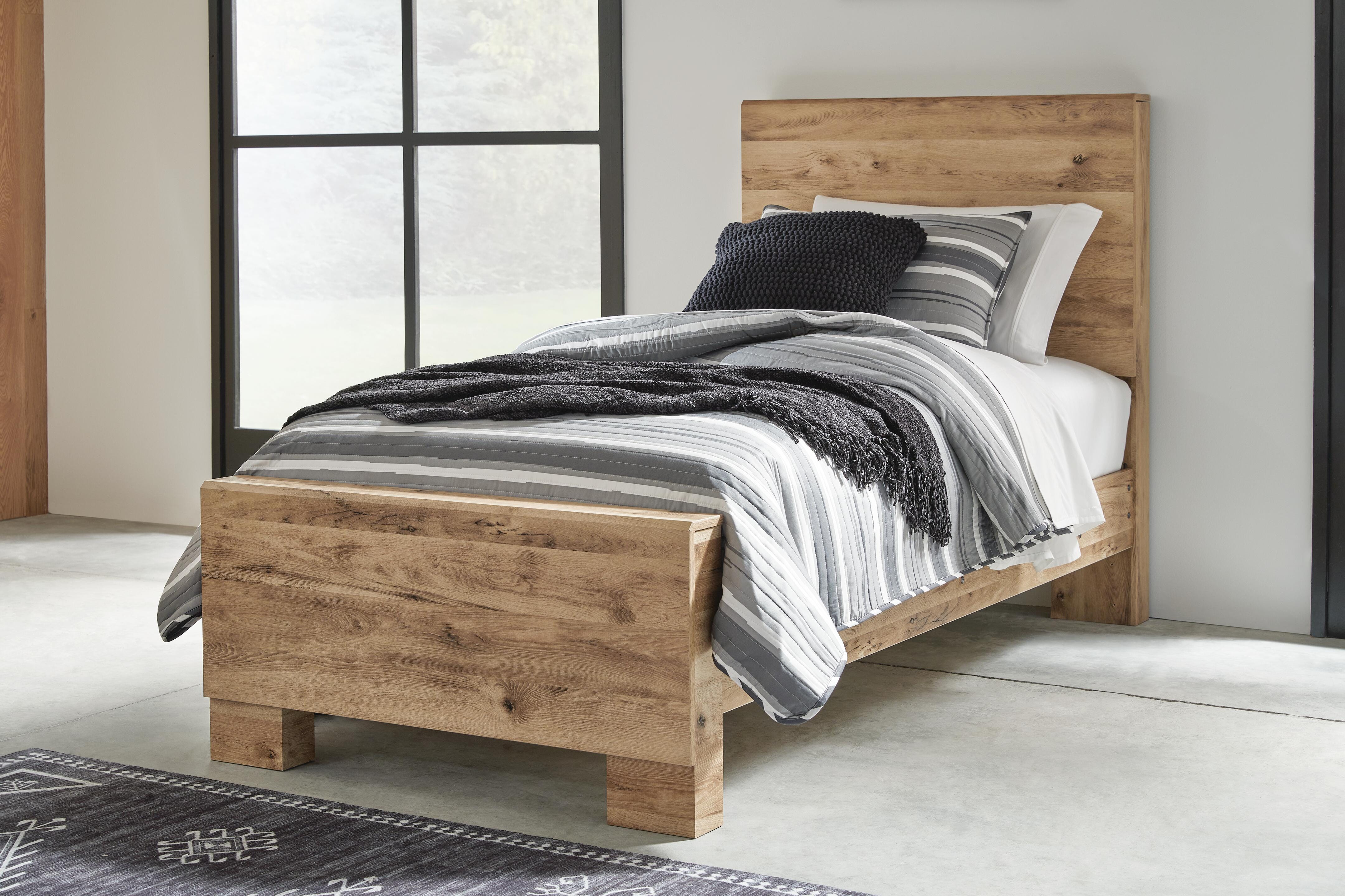 Click here for Hyanna Twin Panel Bed  Tan Brown prices