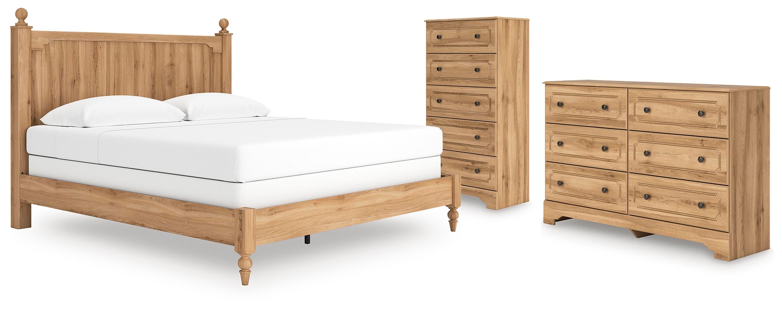 Click here for Galletyn King Panel Bed with Dresser and Chest  Wa... prices